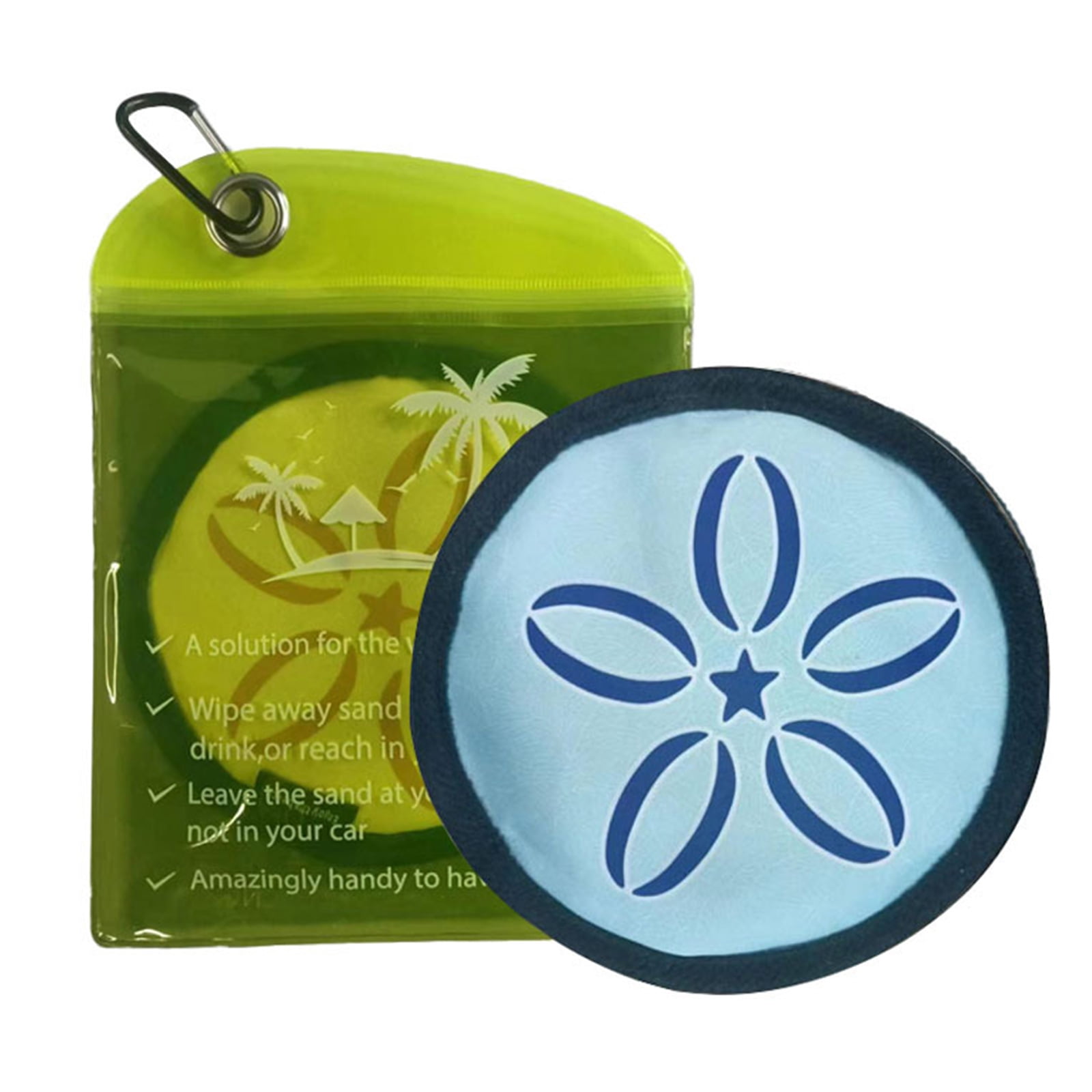 RUISINERY Practical Sand Removal Bag for Beach and Pool Leaf Pattern ...