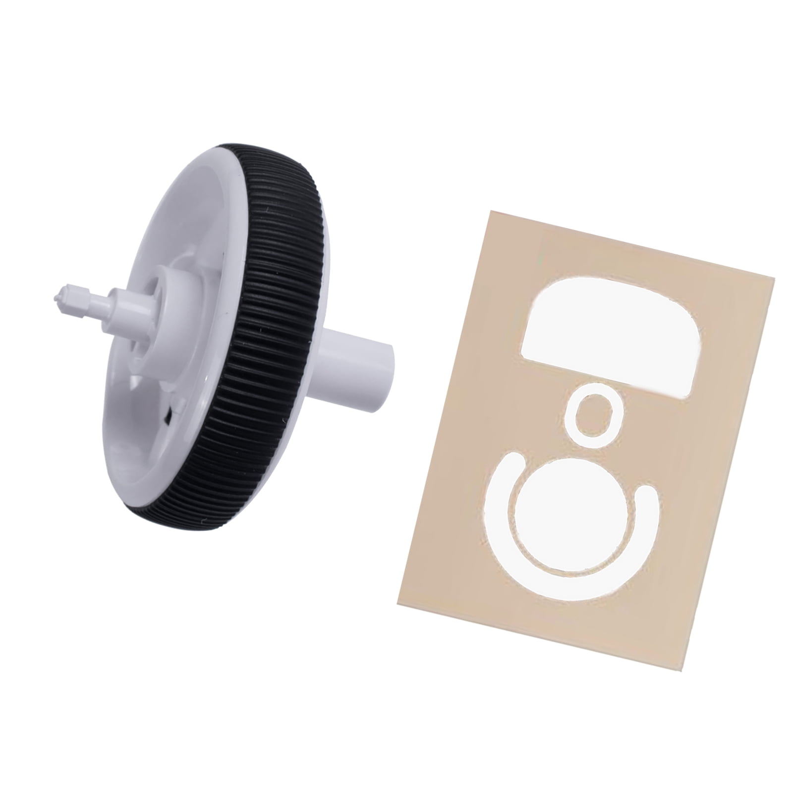 RUISINERY Precisions Black Mouse Scrolls Wheel and Skates Pad Set for ...