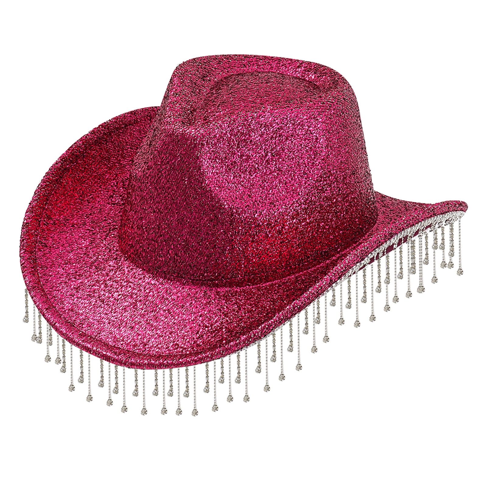 RUISINERY Rhinestones Peaches Heart Pattern Hat Sparkling Women's ...