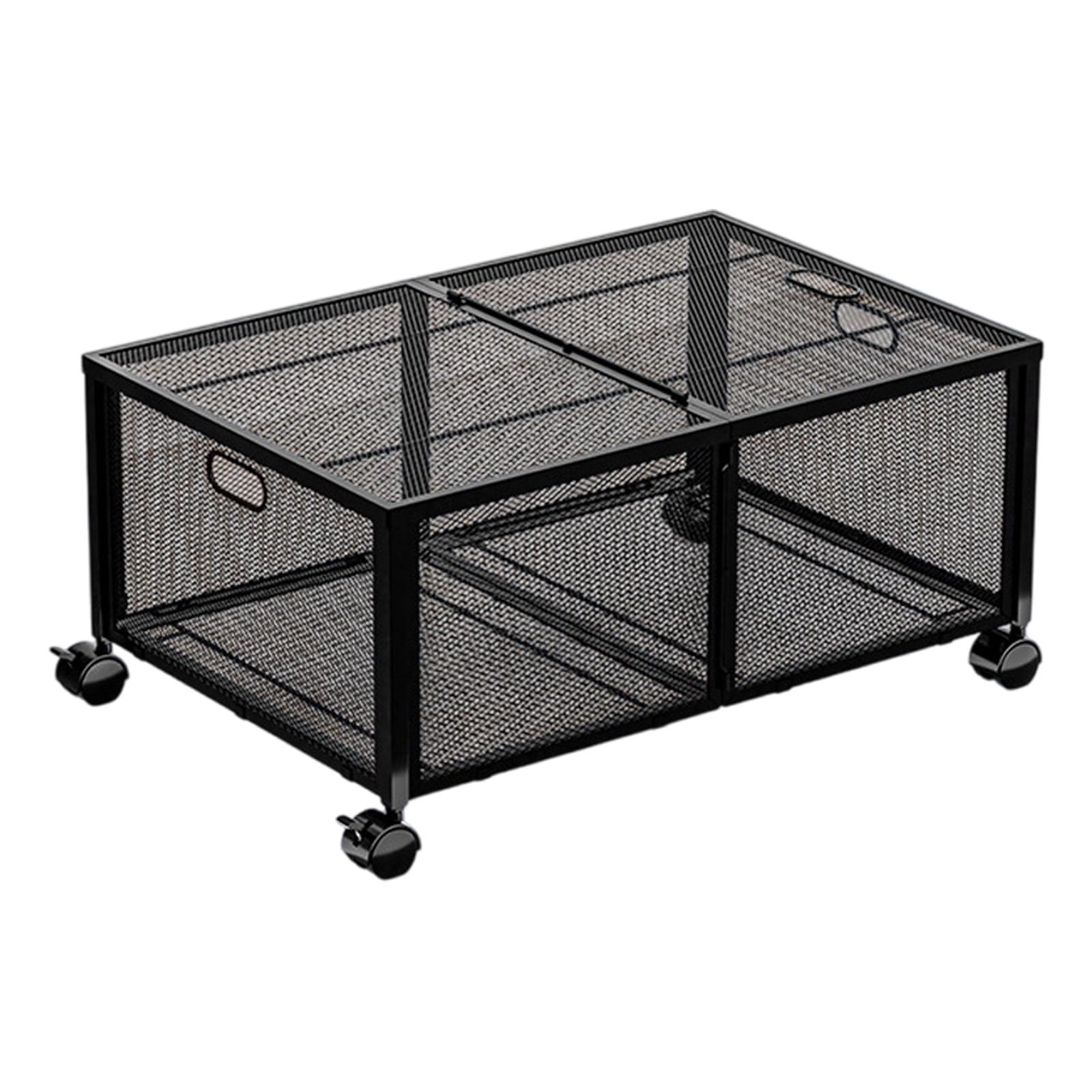RUISINERY Rolling Cart Metal Toy Storage Trolley Under Bed High Load ...