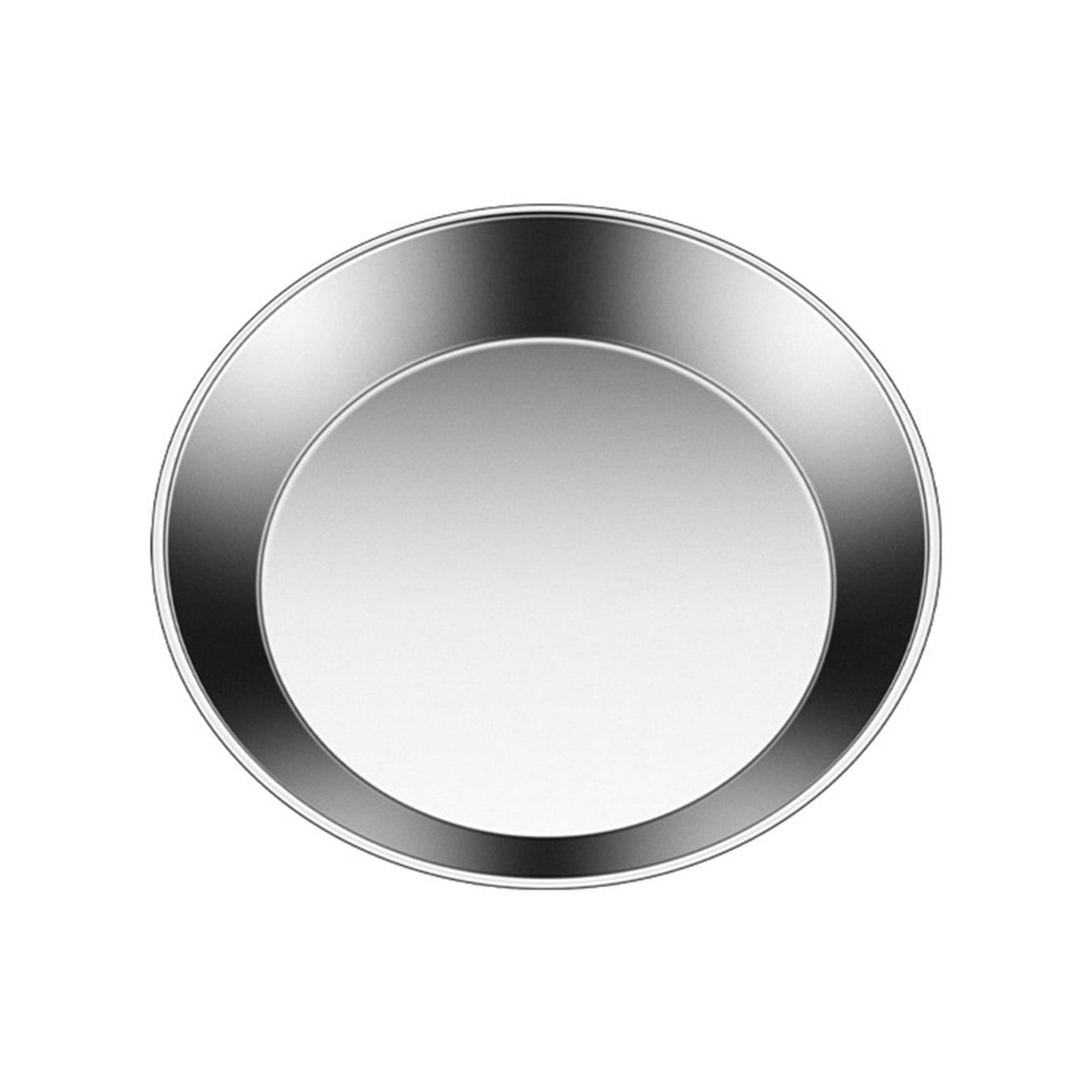 RUISINERY Round Dinner Plate Large Metal Serving Tray for BBQ Camping ...