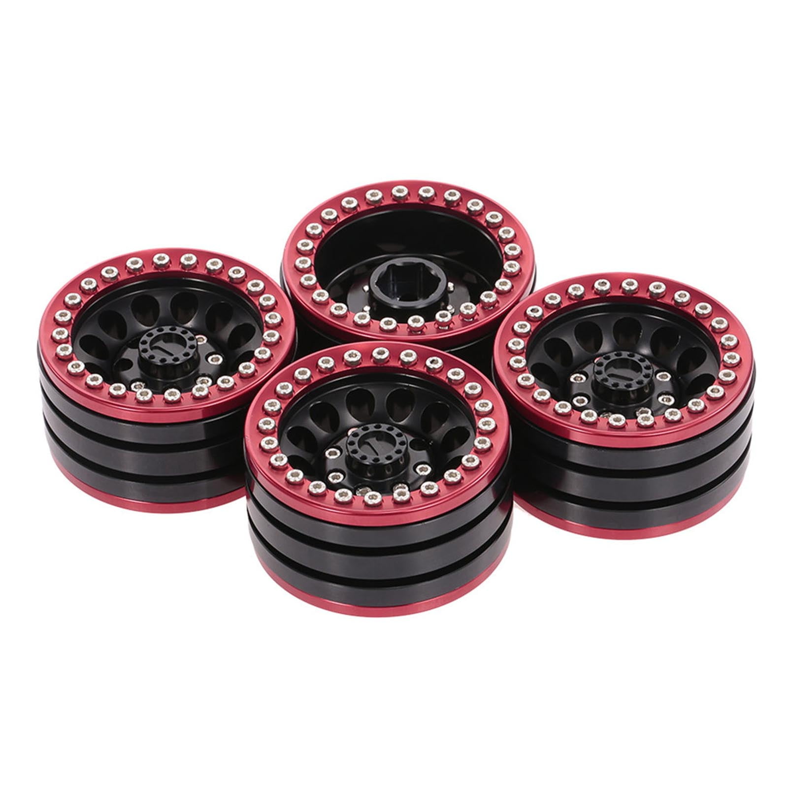 RUISINERY Set of 4 Remote Control Wheel Rim Metal Wheel Rims Tool for 1 ...