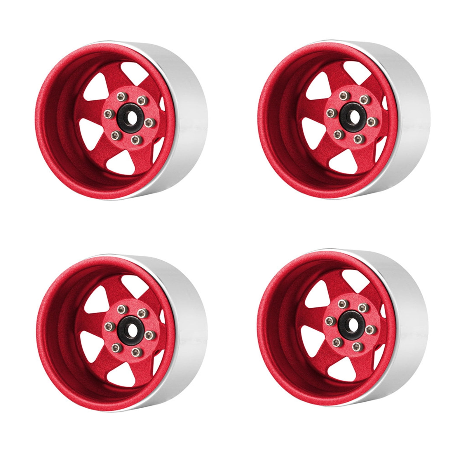 RUISINERY Set of 4 Remote Control Wheel Rims Metal Wheel Rims Tool for ...