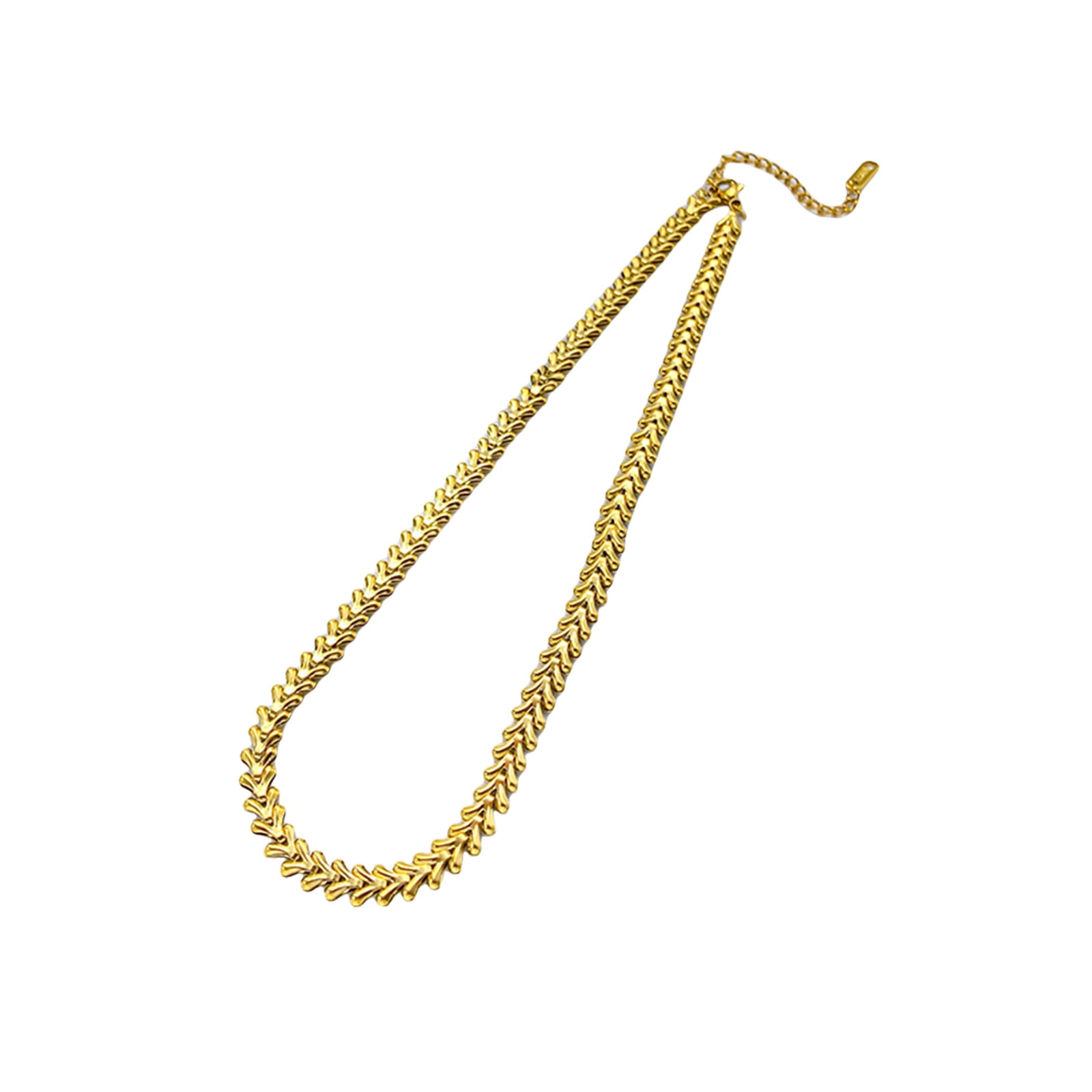 RUISINERY Simple Wheat Spikes Necklace Wheat Themed Necklace in Gold ...