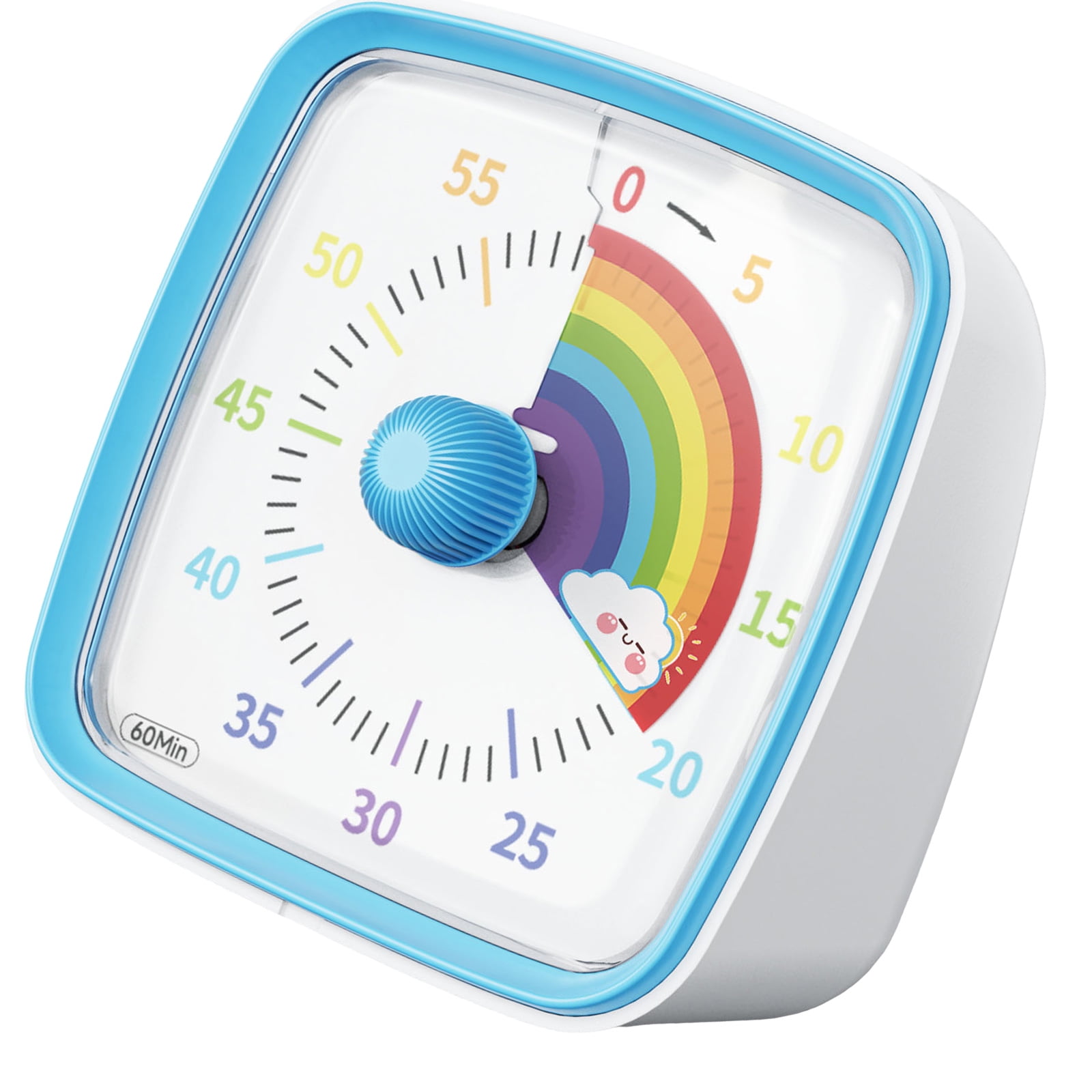 RUISINERY Small Electronic Timers with Colorful Rainbow Dials Time ...