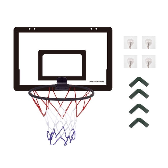 RUISINERY Small Home Exercise Basketball Hoop Wall Mounted Folding ...