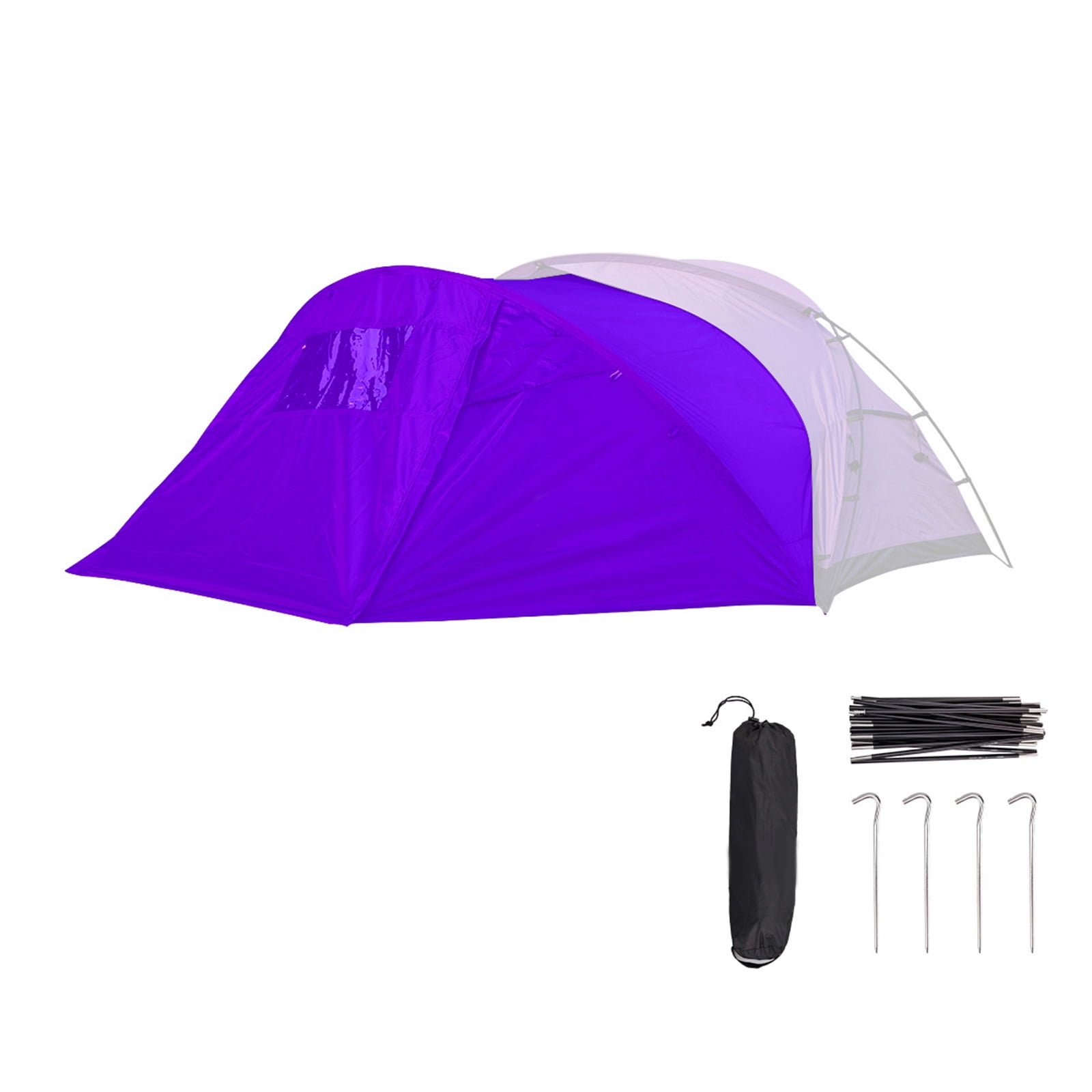 RUISINERY Spacious Outdoor Tent for Family Camping with Extended Front ...