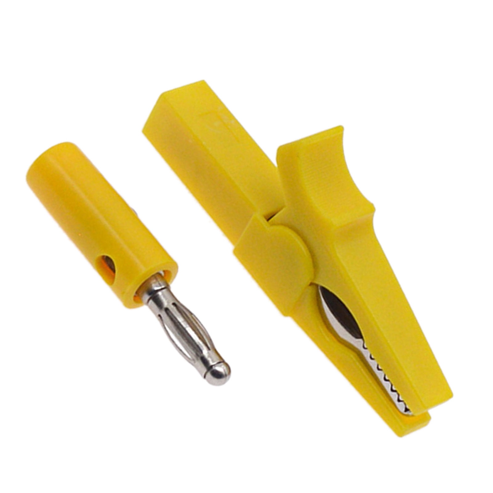 RUISINERY Spring Clip Banana Plug Test Probes Insulated Electric Clip ...
