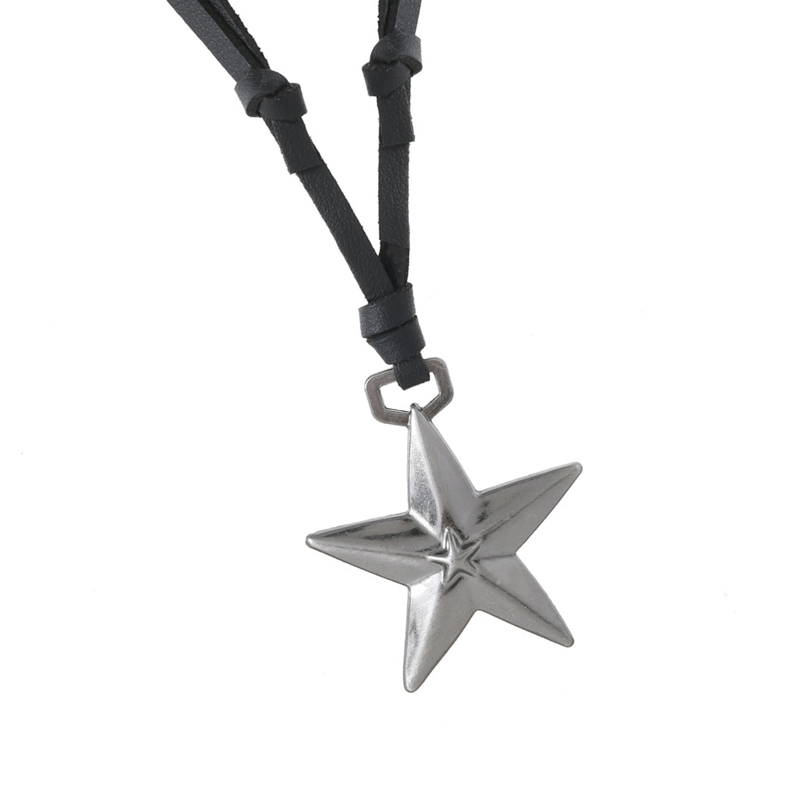RUISINERY Stylish Star Necklace Adjustable Rope Necklace Adds a Touch ...