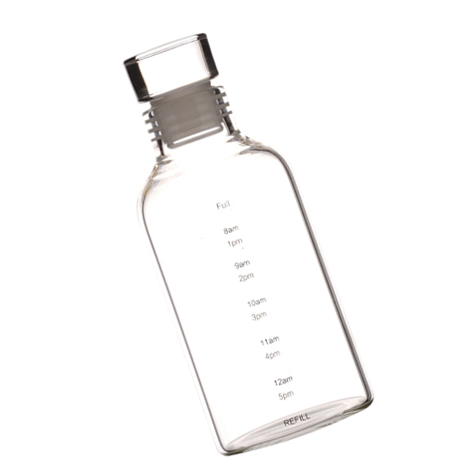 RUISINERY Time Marked Glass Cup For Daily Hydrations Sturdy Glass Cup ...