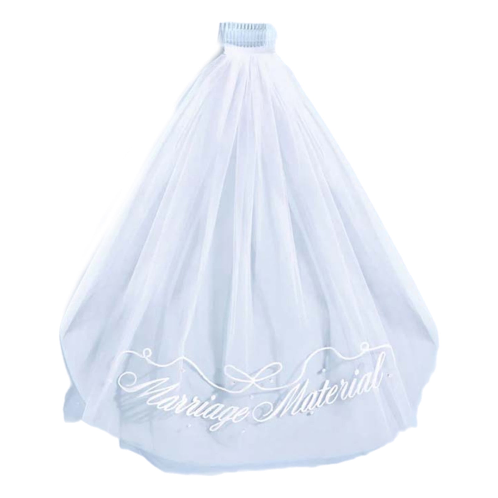 RUISINERY Two Layer Embroidery Wedding Veil for Bridal Shower Beadwork ...