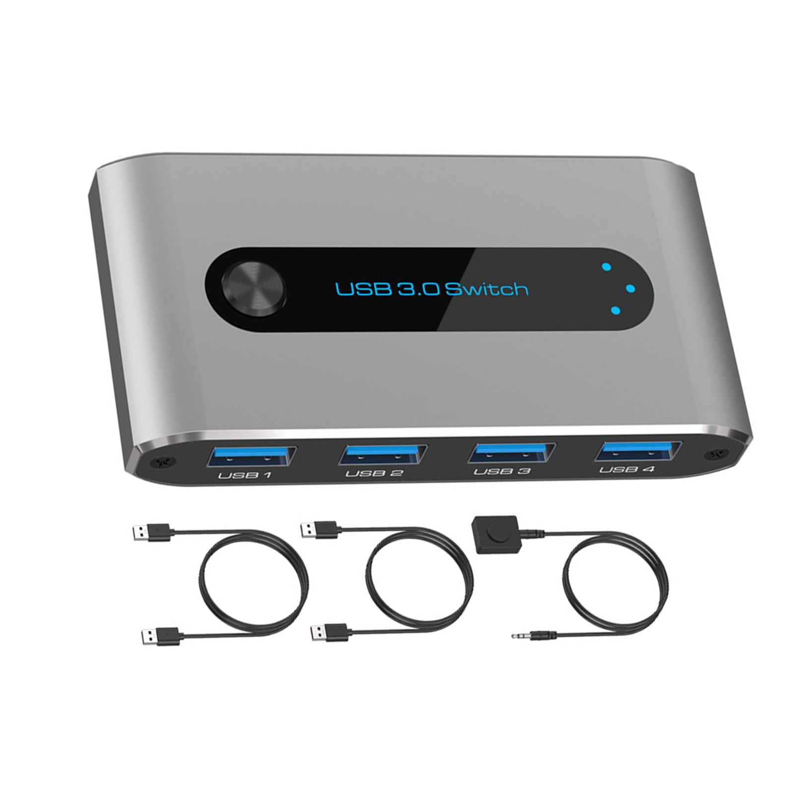 RUISINERY USB Switcher 2 In 4 Out for Seamlessly Device Sharing Between ...