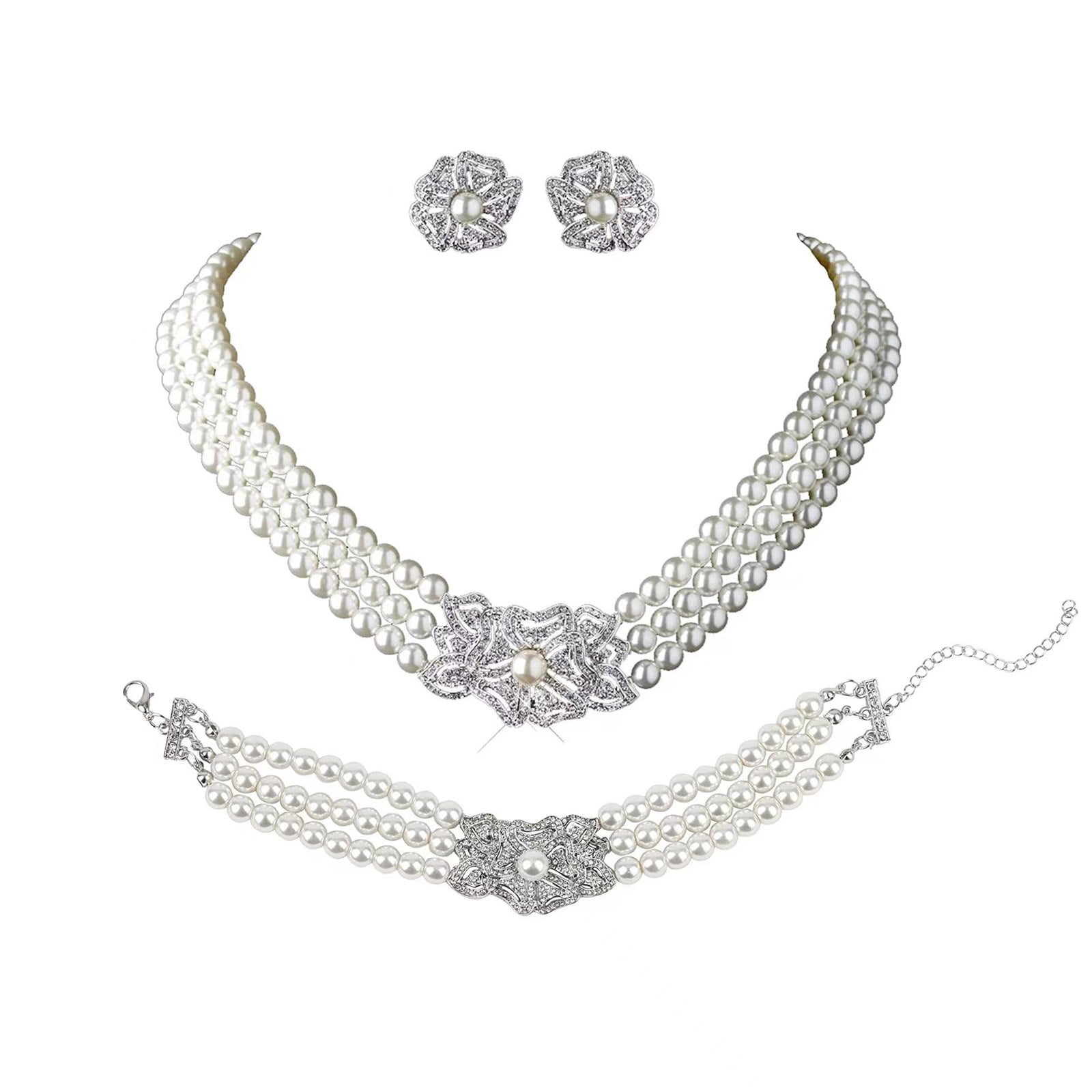 RUISINERY Victorian Styles Necklace Earrings Bracelet Set Featuring ...