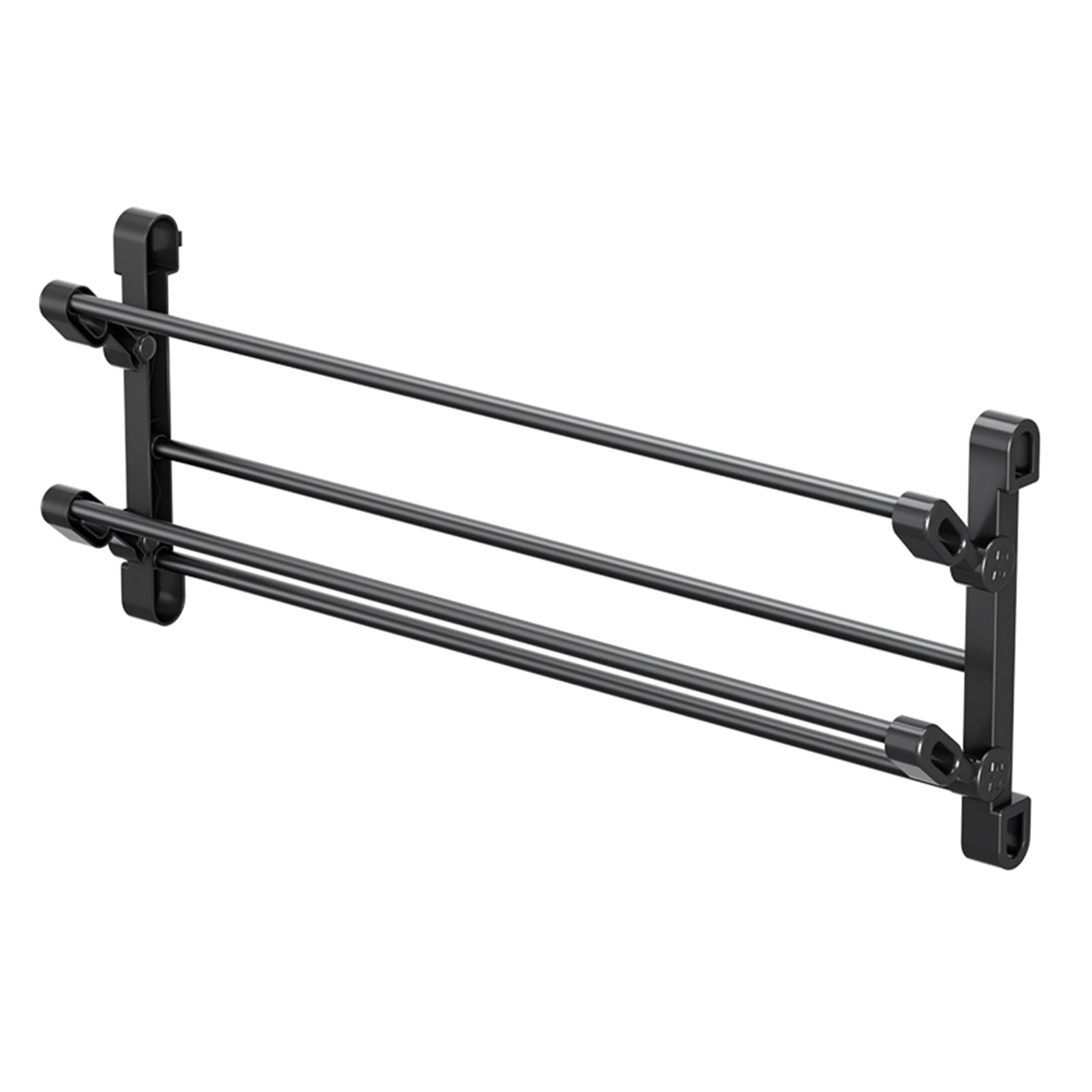 RUISINERY Wall Mounted Folding Shoe Rack 2 Tiers Space Saving Designs ...