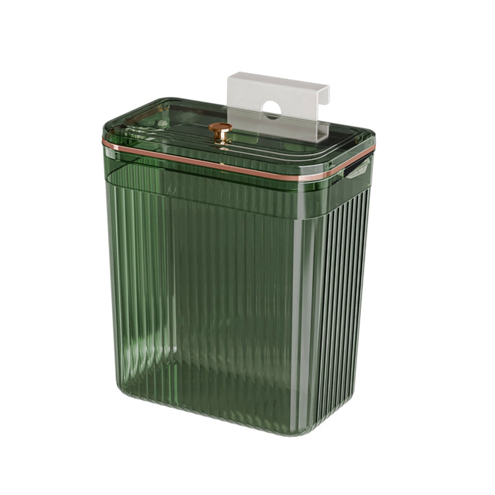 RUISINERY Wall Mounted Trash Bin Space Saving Clear Designs Trash Can ...
