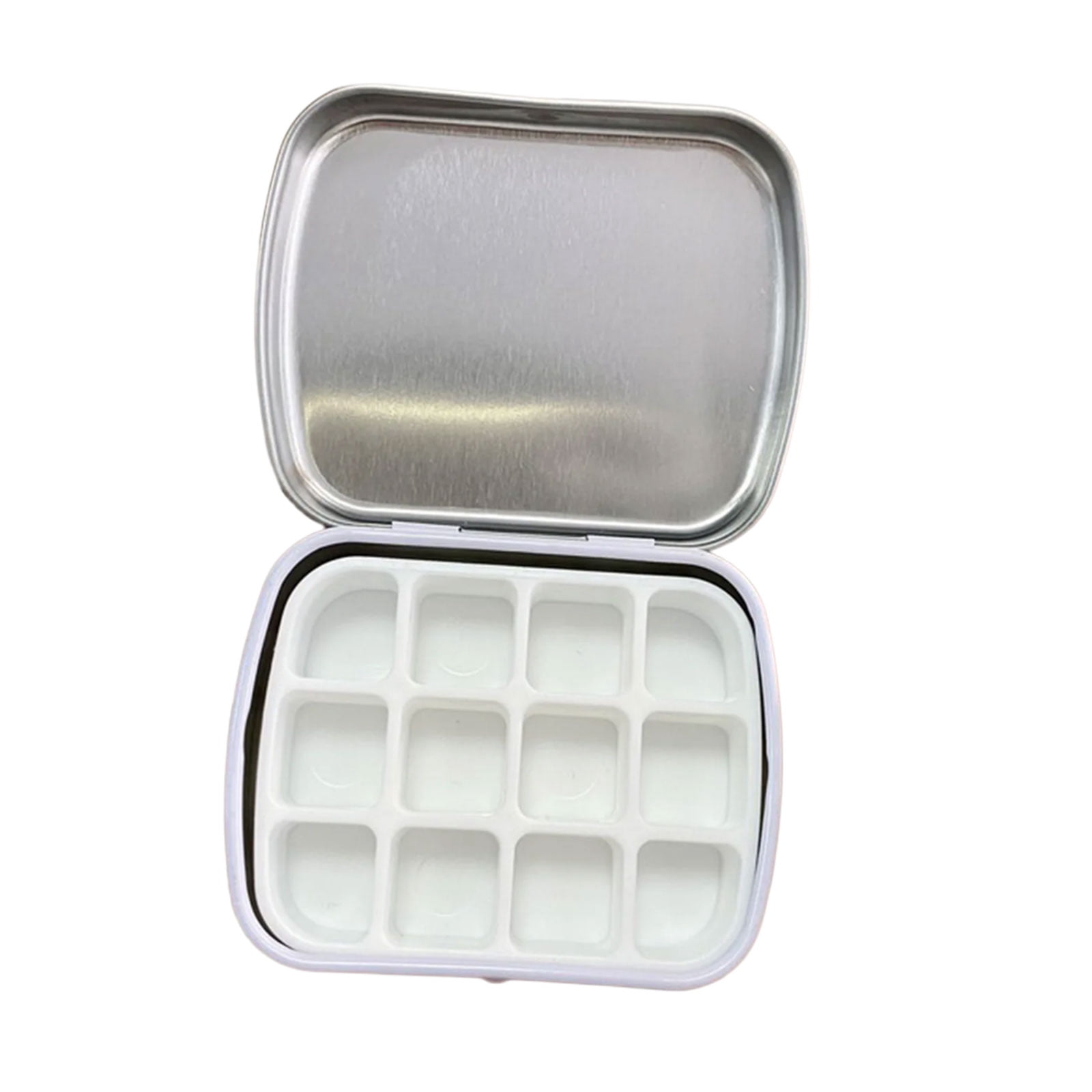 RUISINERY Watercolor Paint Case Leakproof Lid 12 Well Metal Paint Box ...