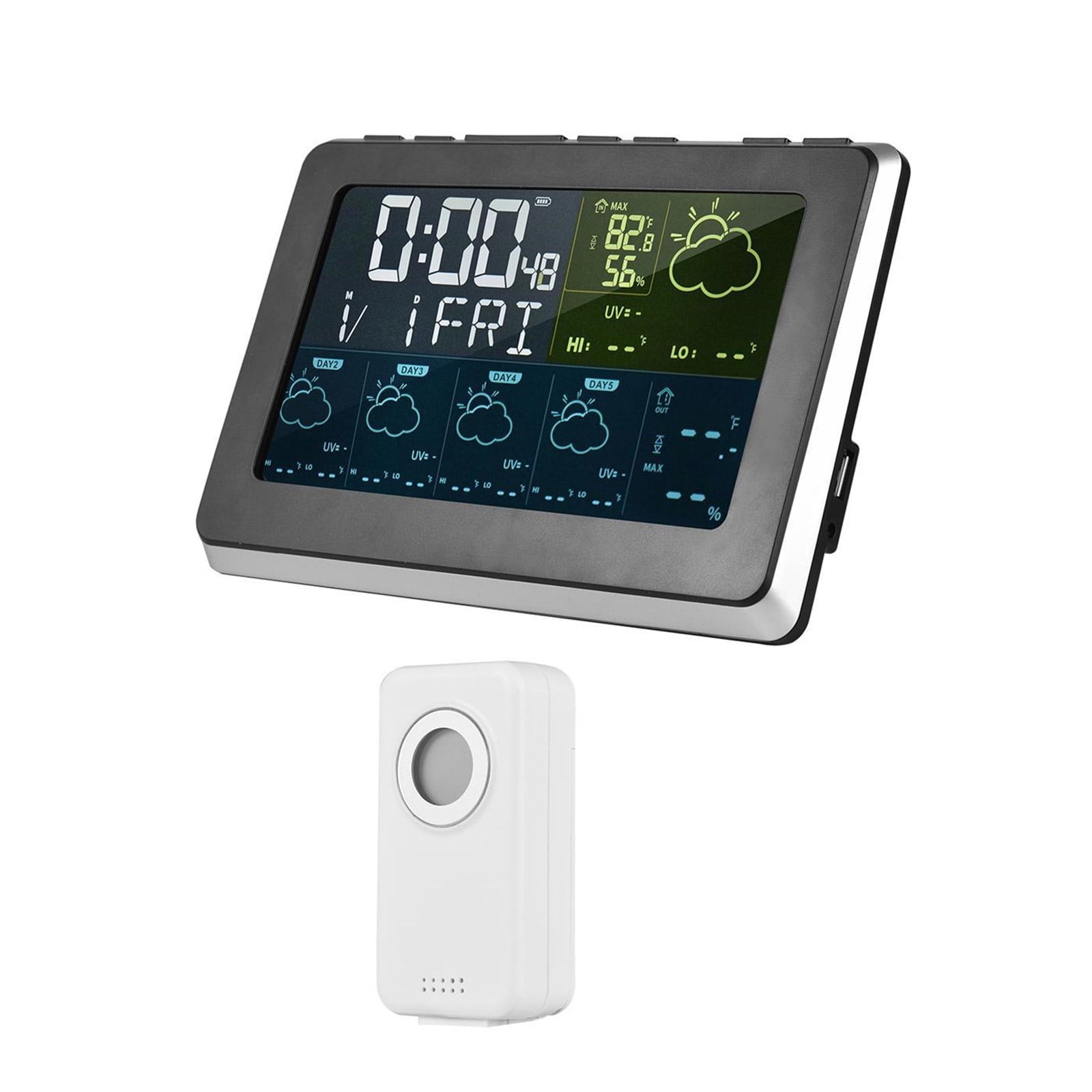 RUISINERY Wireless Weather Stations Indoor Outdoor Digital Thermometers ...