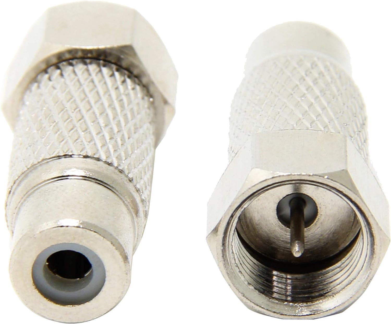 RUITROLIKER 2Pcs F-Type Male Plug to RCA Female Jack RF Video TV Cable ...