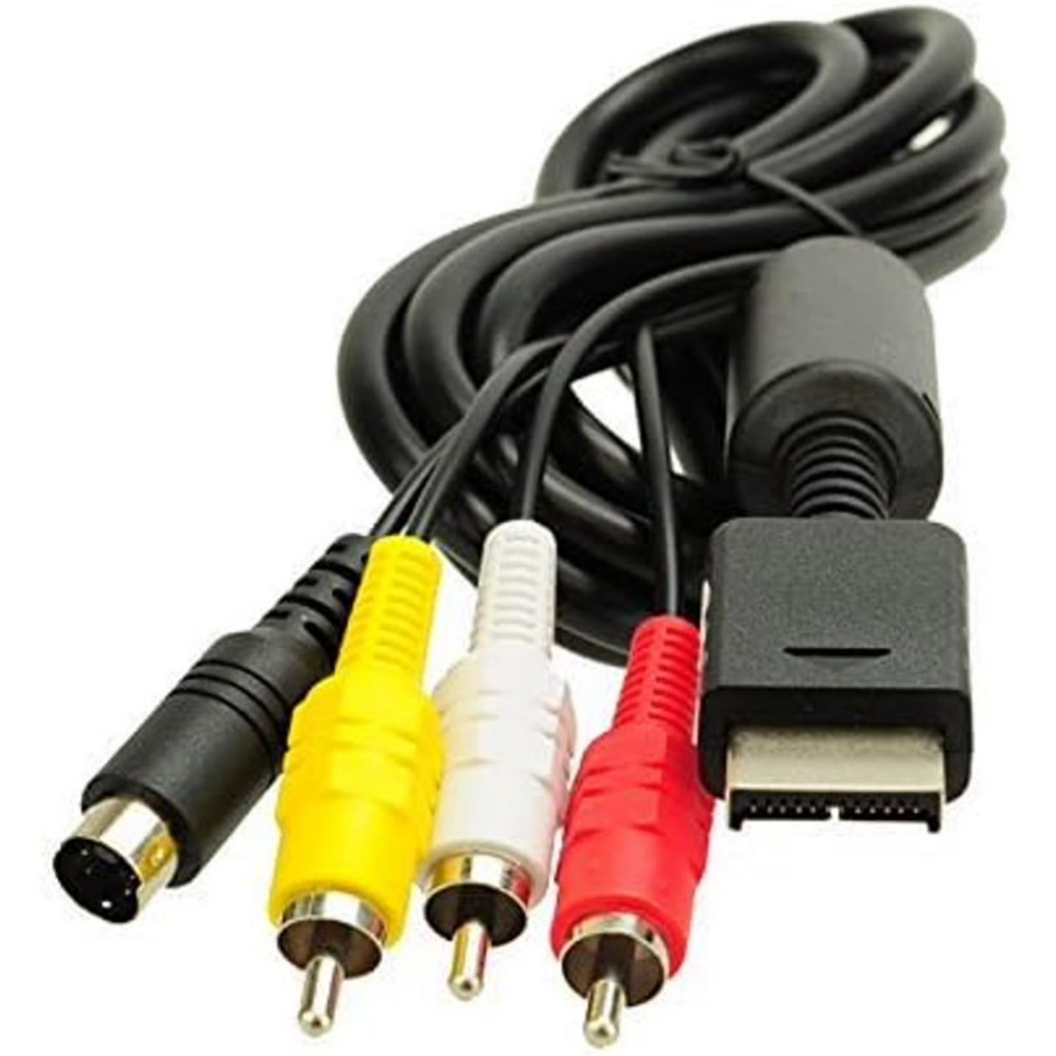 RUITROLIKER 6ft 1.8m 3RCA Audio Video S-Video S AV Cable for PS3 PS2 PS1 Playstation - Walmart.com