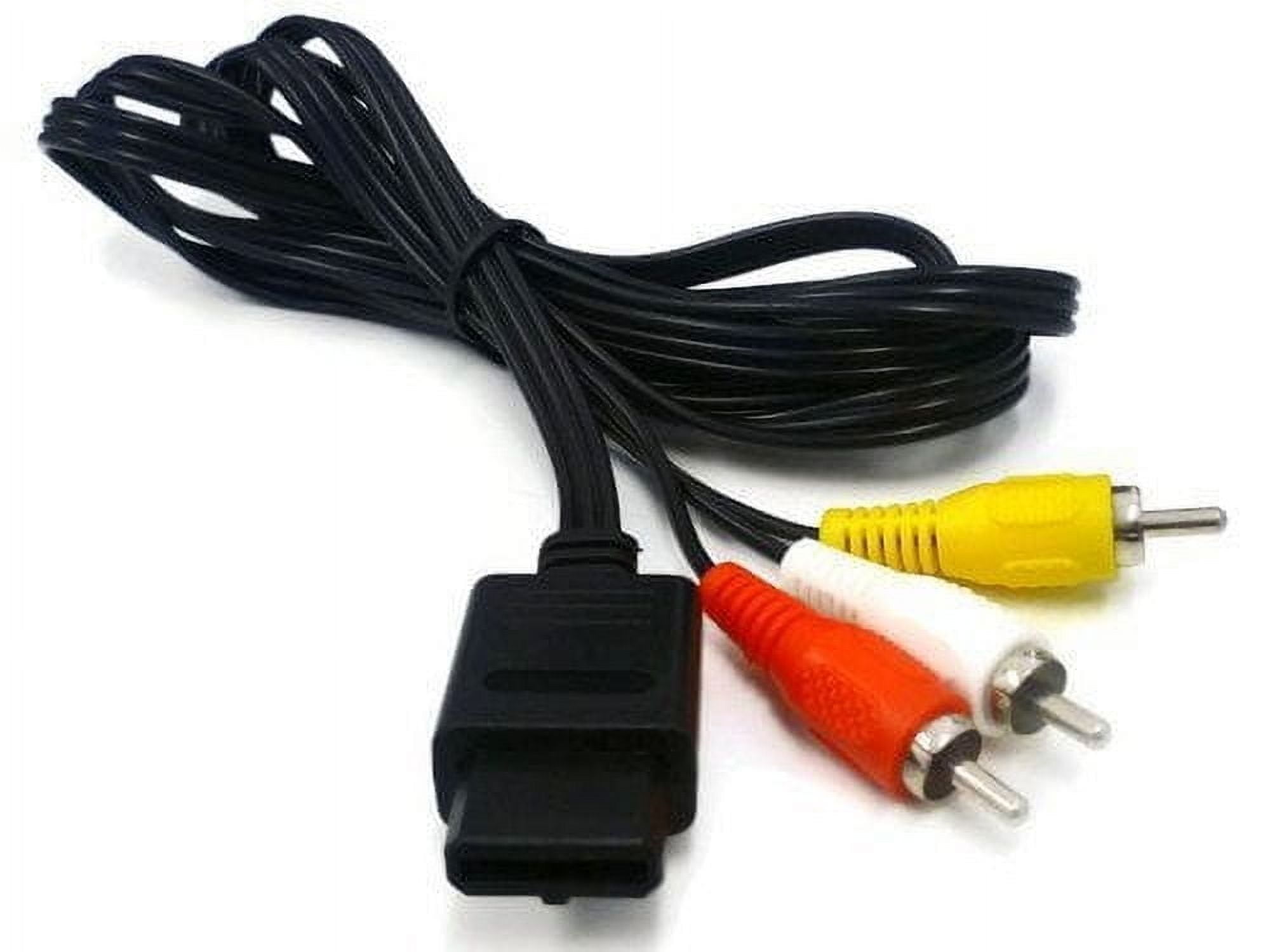 RUITROLIKER 6ft AV TV Video AV Cable for Gamecube SNES NGC N64 Console ...