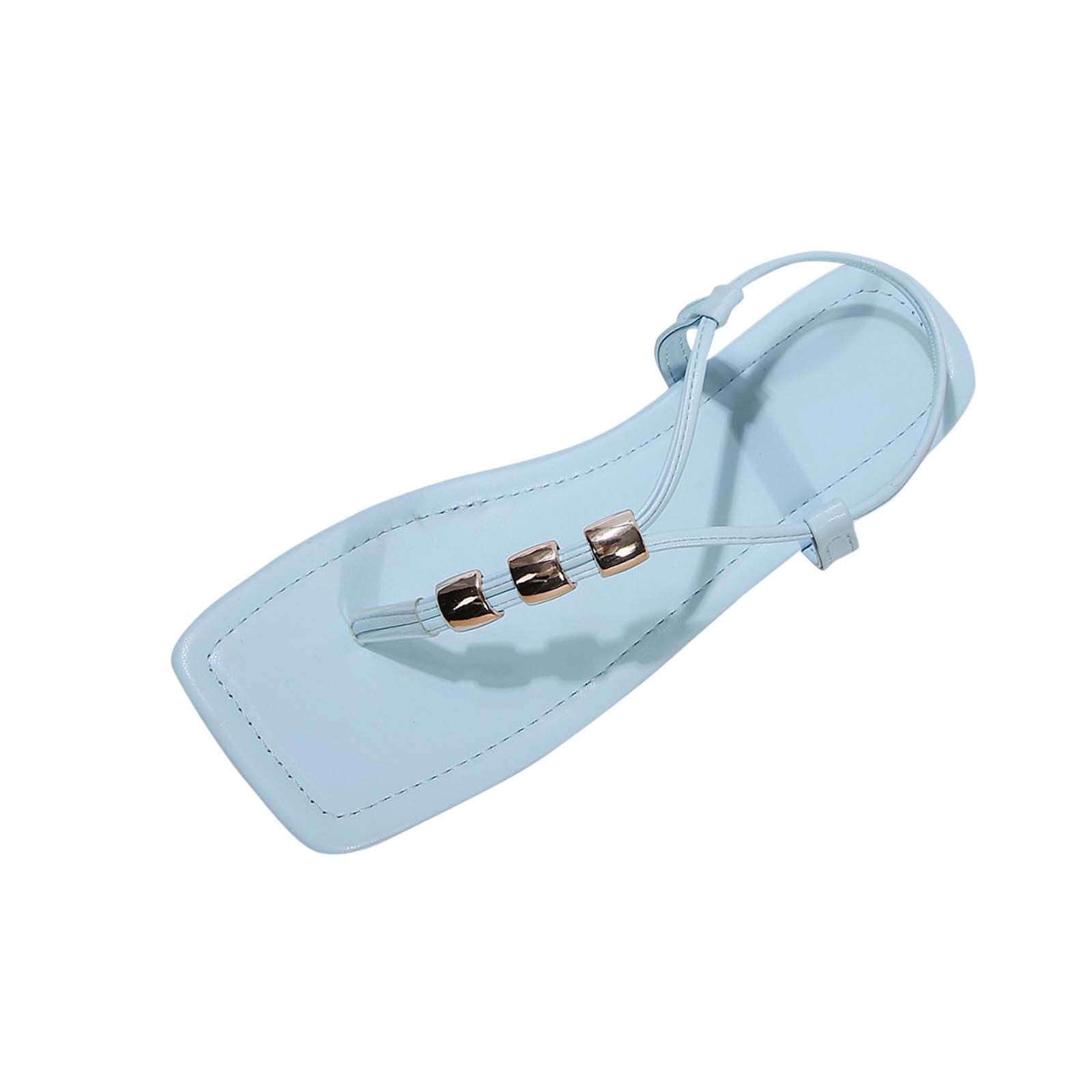 RUIYANQI Women's Toe - Thong Flat Sandals,Stylish Summer Footwear with ...