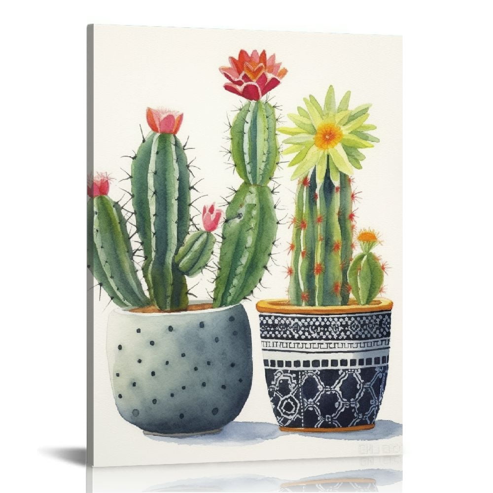 RUIYC Cactus Wall Art Wall Decor Plants Art Cactus Home Furnishings ...