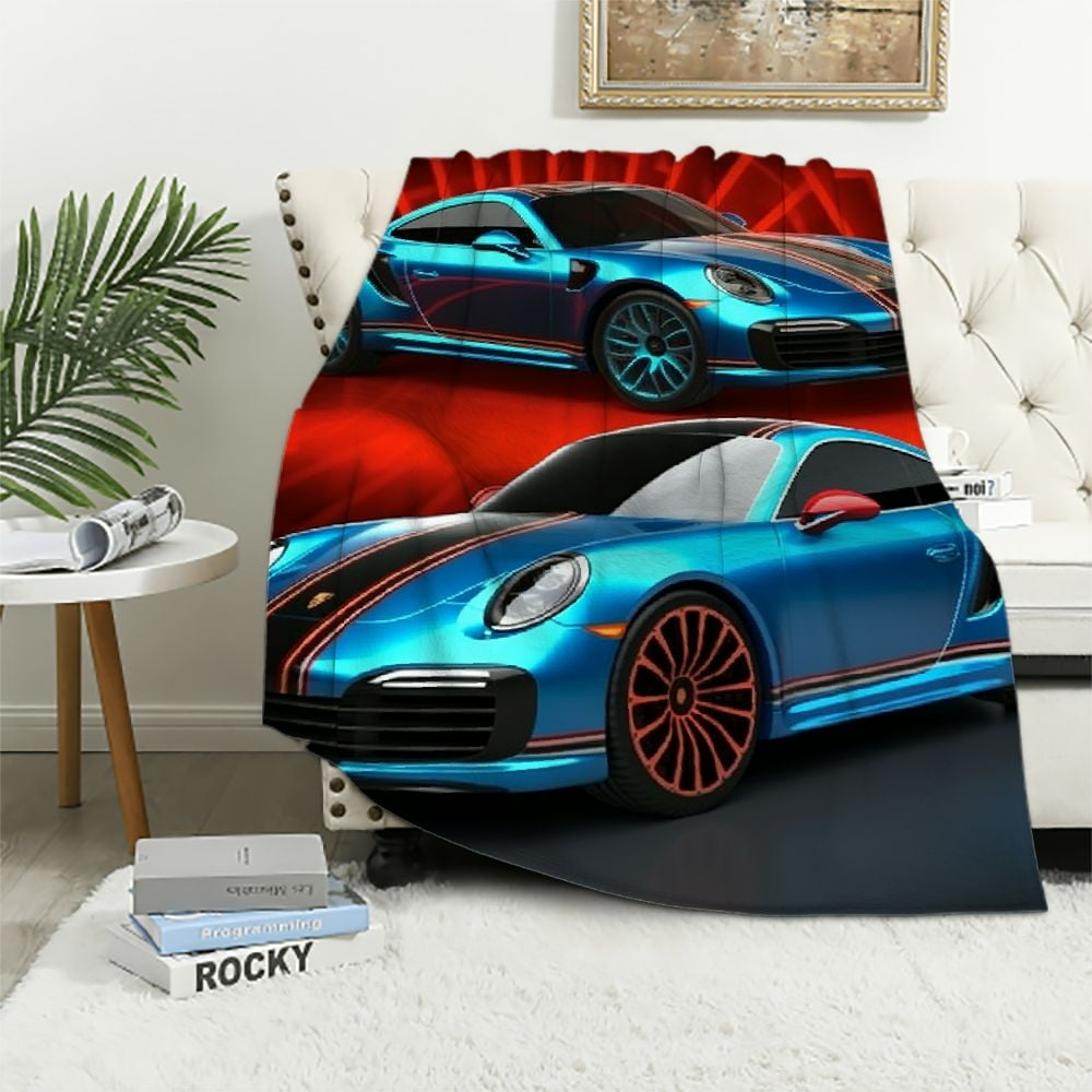 RUIYC Cars Throw Blanket Arrow Sherpa Blanket for Sofa Couch Bed Sports ...