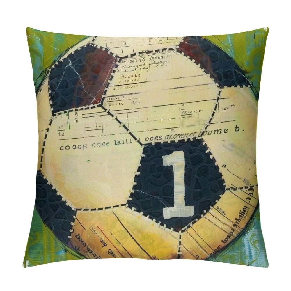 RUIYC Hopyeer Theme Throw Pillow Covers Basketball, Baseball ...