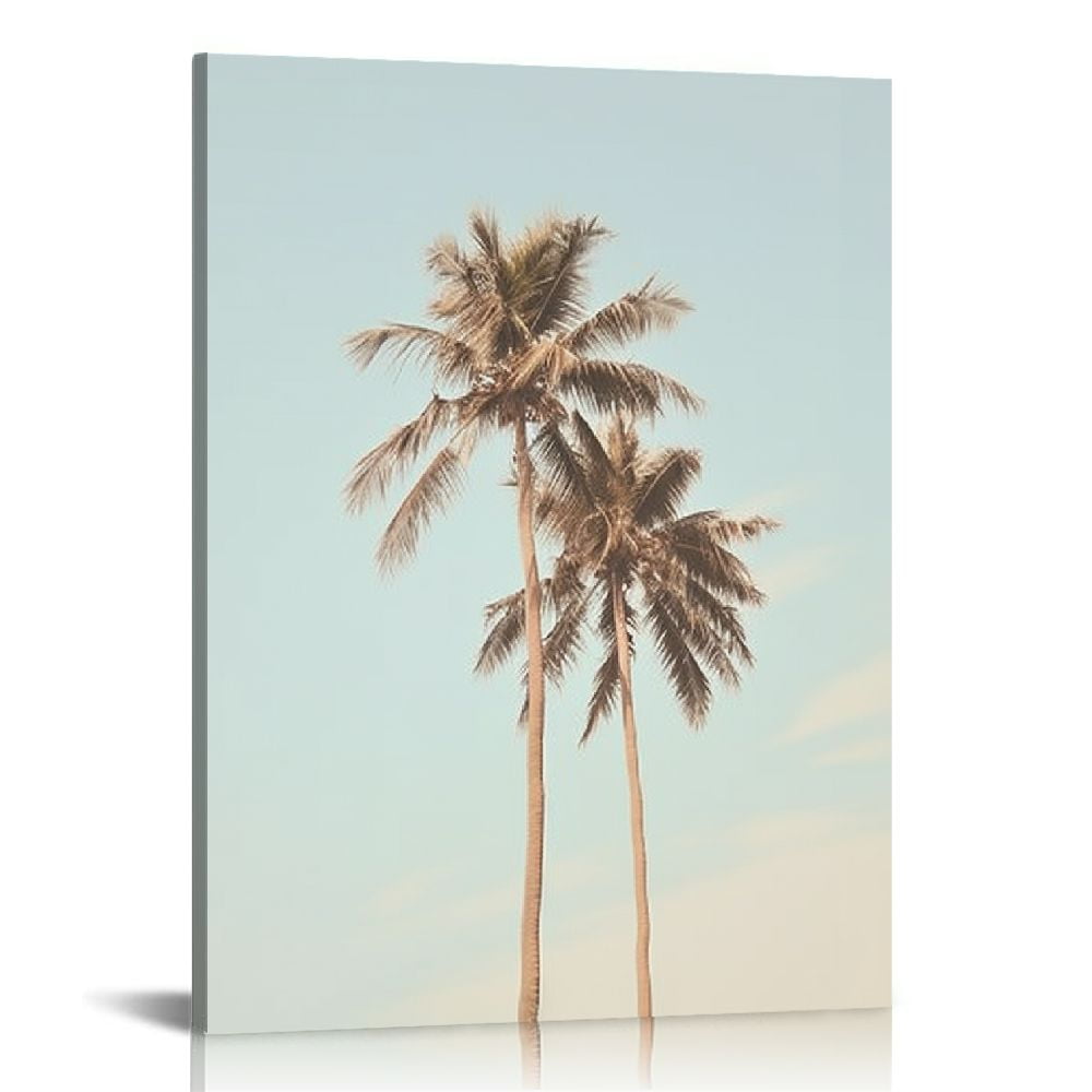 RUIYC Sylvie One Coconut Palm Tree Framed Canvas Wall Art by The ...