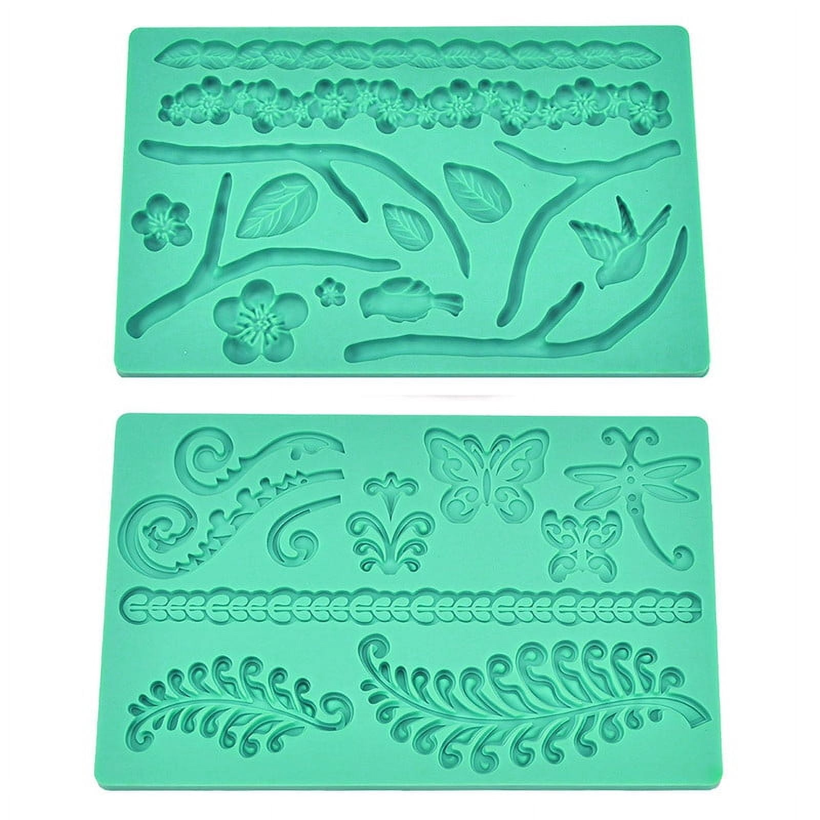 Ruiyunzhuzhu Non-stick Silicone Cake Decorating Mold, 2 inch Diameter ...