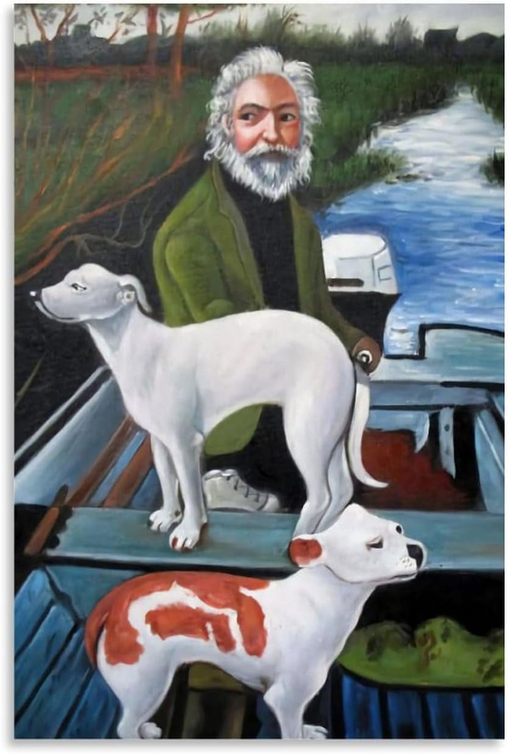 RUIZE Goodfellas Poster Old Man And Dogs Posters for Bedroom Aesthetic Canvas Art Wall Decor ...