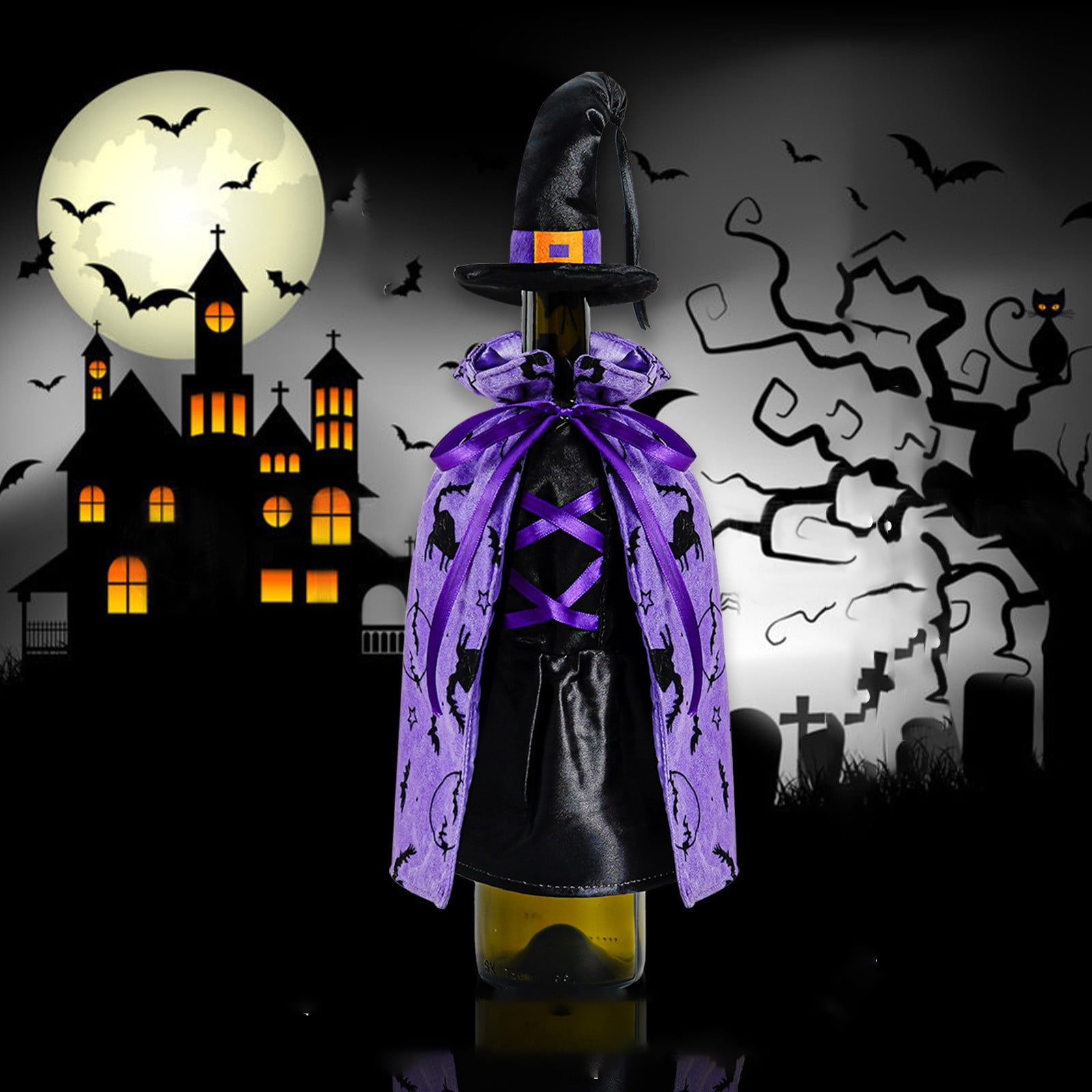 TERGAYEE Halloween Decorations Halloween Bottle Accents Mysterious ...