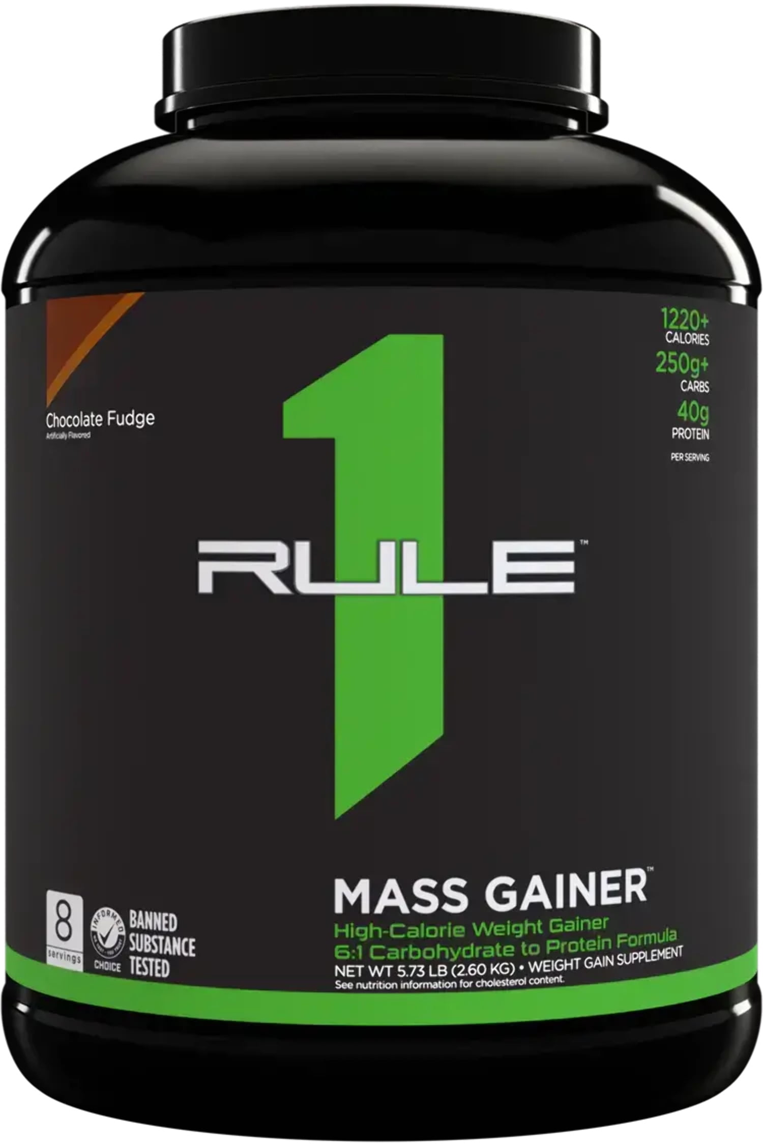 RULE 1 Lean Muscle Building Chocolate Fudge Mass Gainer, 11.46lb, 16 ...