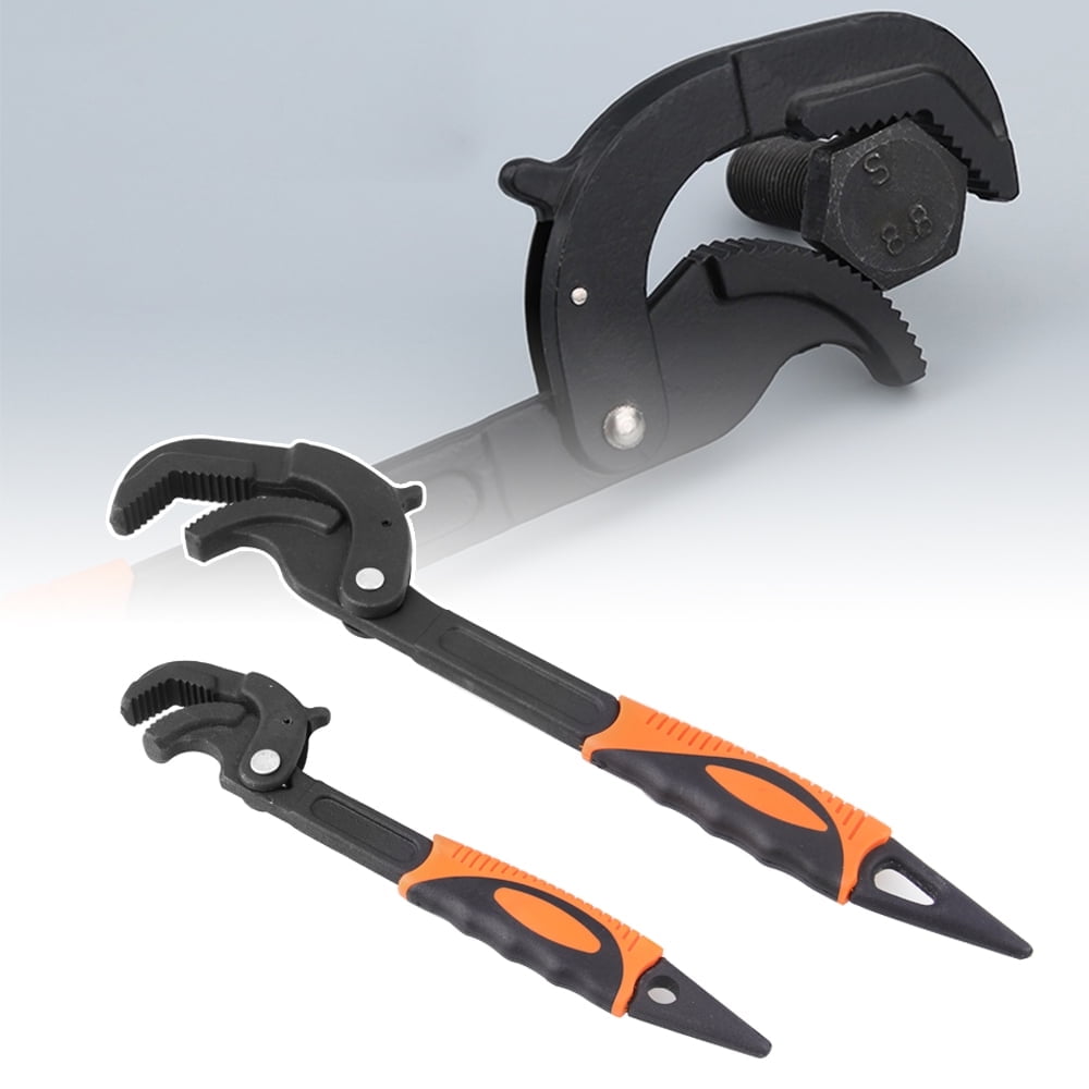 RULLINE 2PCS Quick Multi-Function Spanner Power Grip Pipe Wrench Set ...