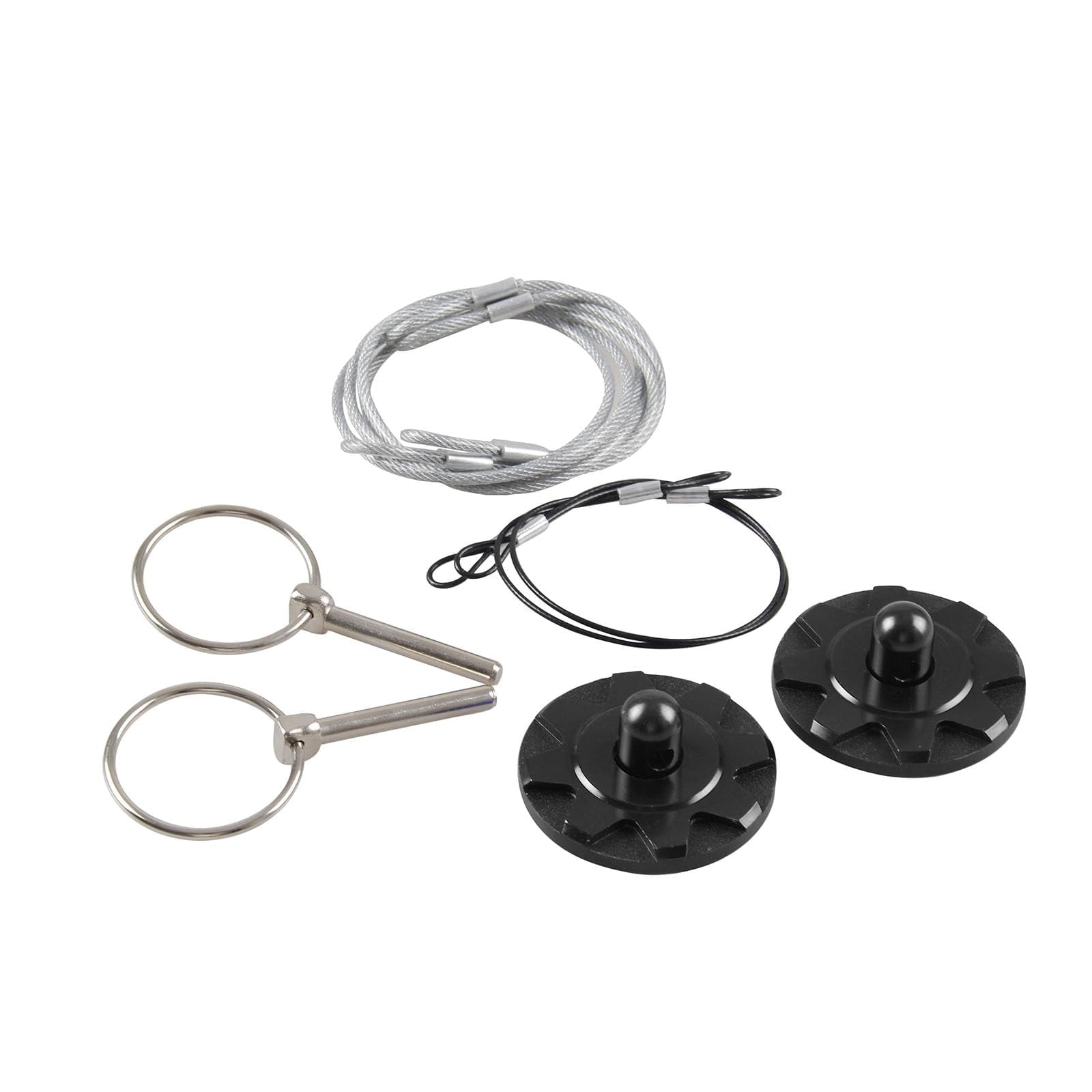 RULLINE 2-Piece Universal CNC Aluminum Hood Pins Lock Latches Kit ...