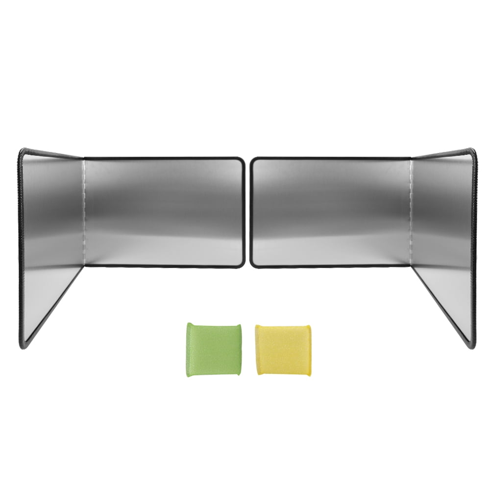 RULLINE 4 Sided Splatter Guard,Foldable Stainless Steel Oil Splatter ...