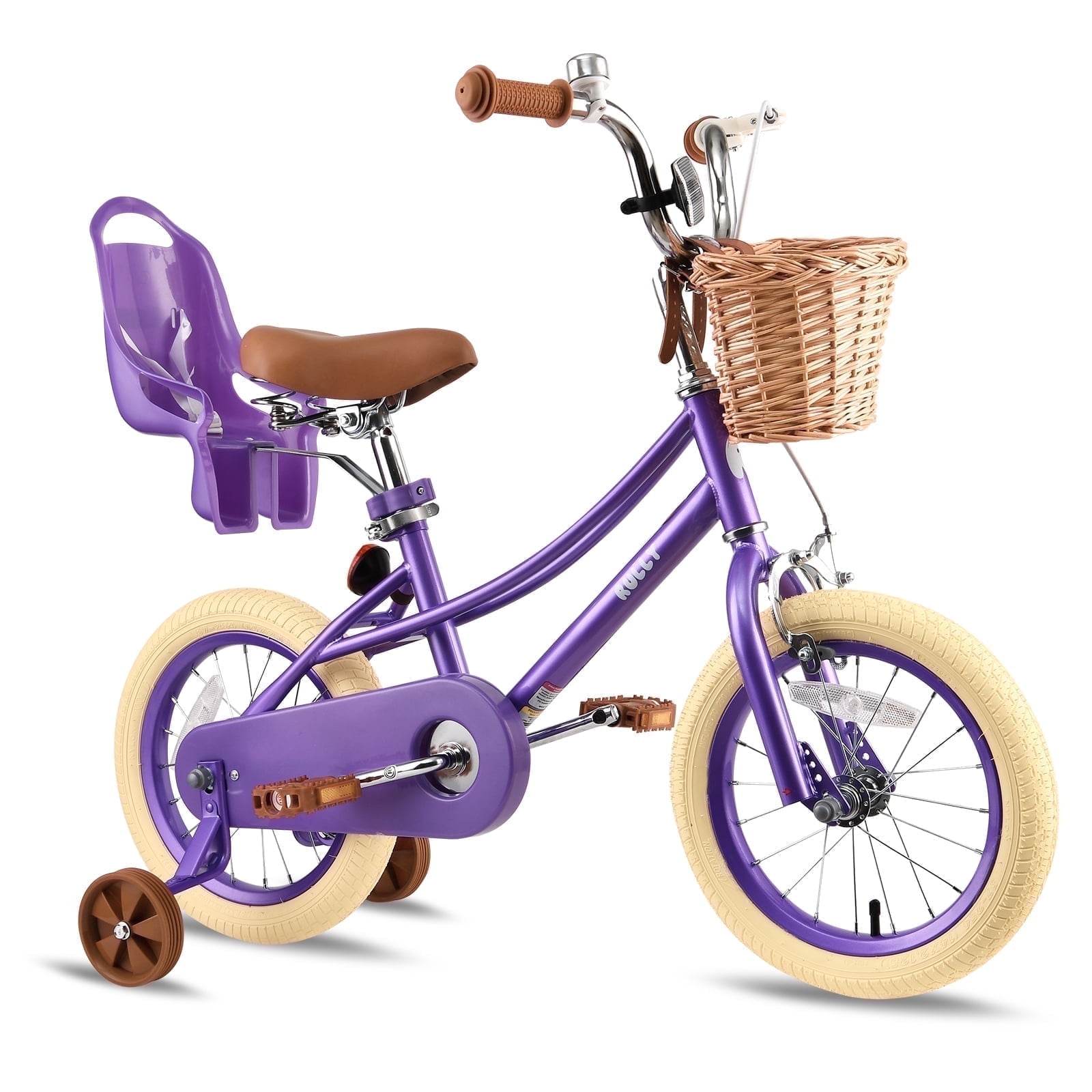 RULLY Kids Bike for Girls, 12 Inch Princess Girls Bicycle with Doll ...