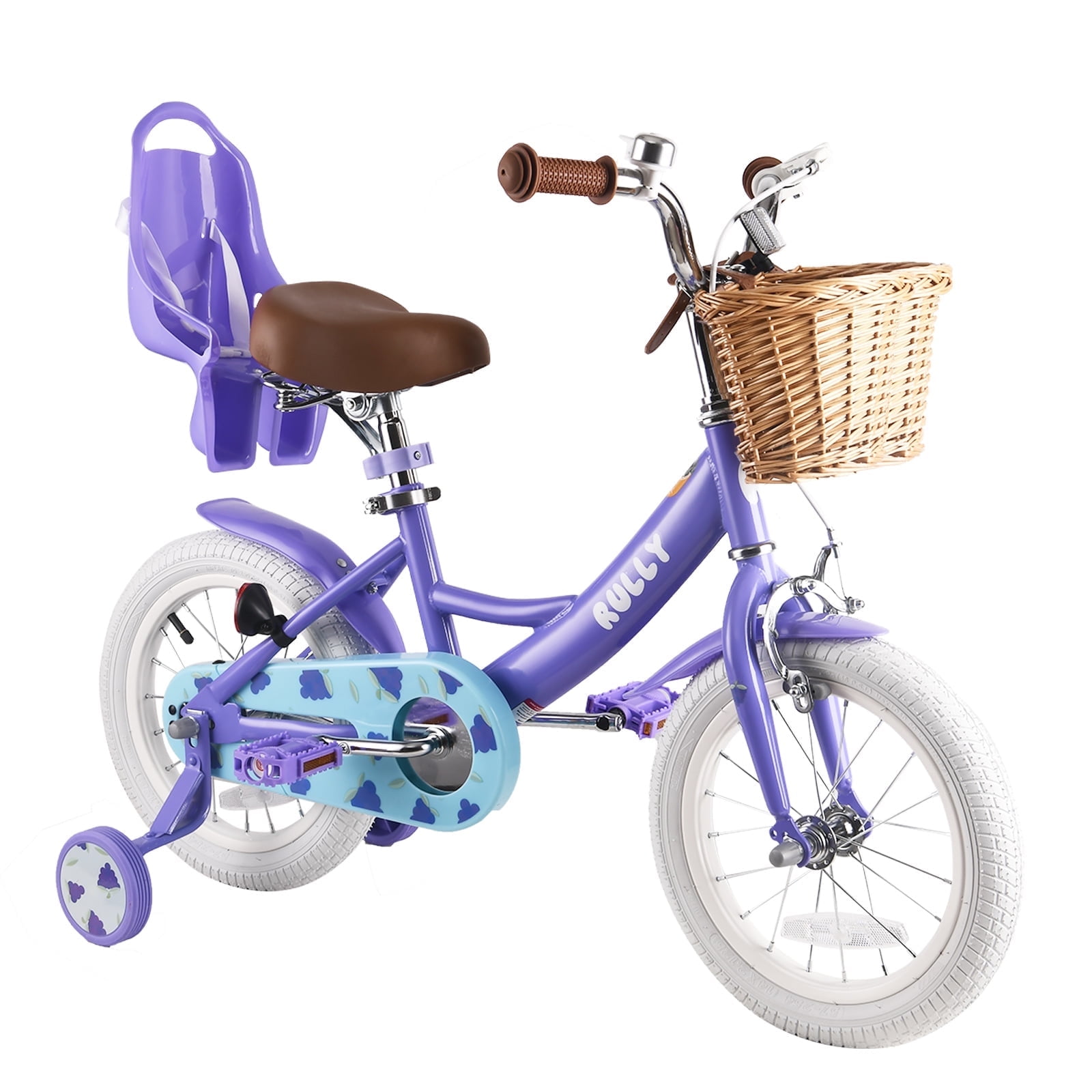 RULLY Grape Kids Bike 16 Inch Bicycle for Girls Ages 4 5 6 7 Years ...