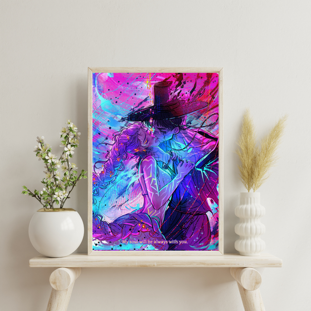 RUMI x JINU Kpop Demon Hunters Poster Art Print, Hun.trix x Sajaboys ...