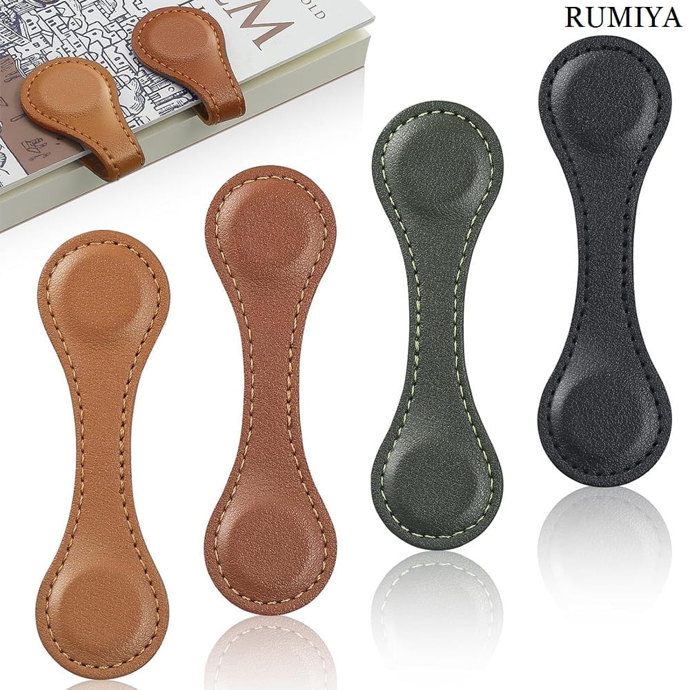 RUMIYA Magnetic Leather Bookmark, Vintage Bookmarks for Reading, Gift ...