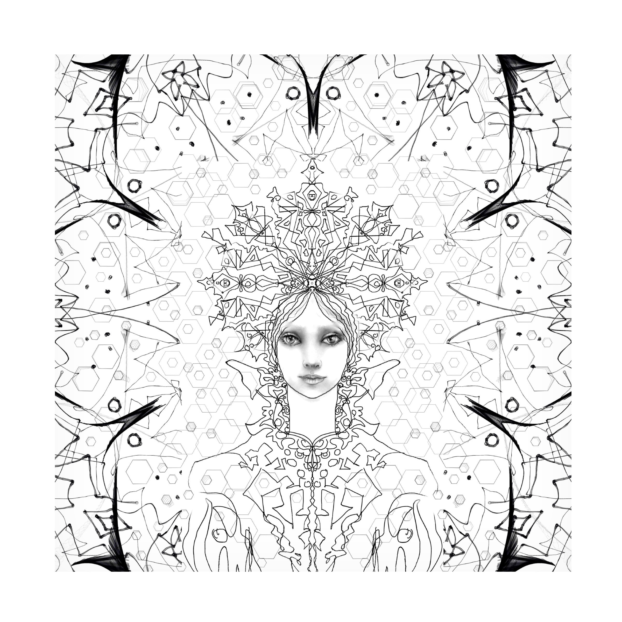 RUNA 'Snowmaid 5 Coloring' Canvas Art - Walmart.com