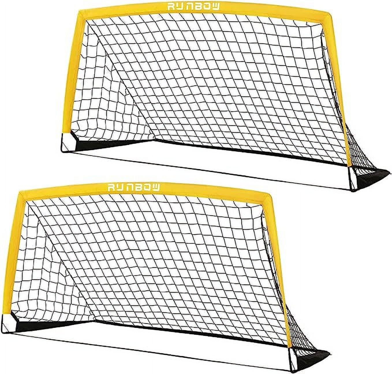 RUNBOW 6x4 ft Portable Kids Soccer Goal for Backyard Practice Soccer ...