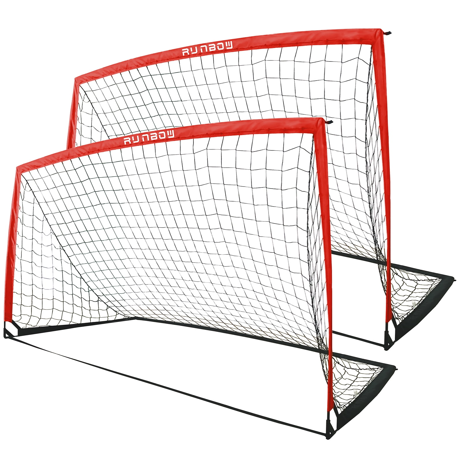RUNBOW 9x5 ft Junior & Adult Portable Soccer Goal with Bag, Easy ...
