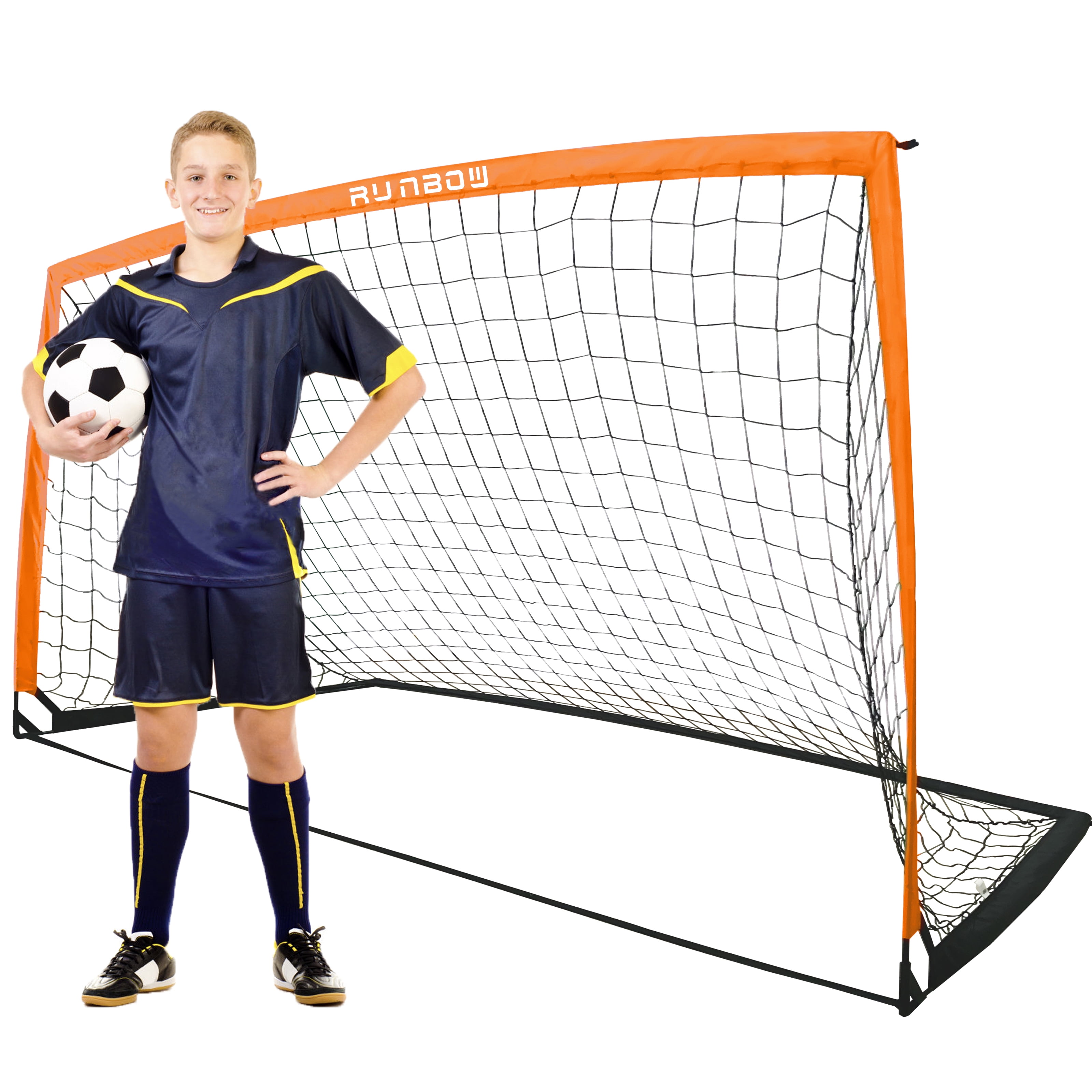 RUNBOW 9x5 ft Portable Kids Soccer Goal for Backyard Goals Adult Junior ...