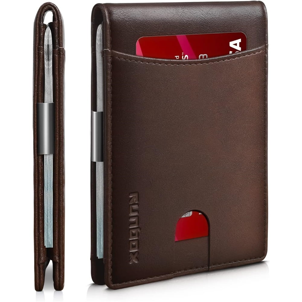 RUNBOX Money Clip Slim Wallets for Men RFID Blocking 11 Card Holder ...