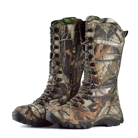 RUNFUN Men's 16" Snake-Proof Hunting Boots - Waterproof Side-Zip Design ...