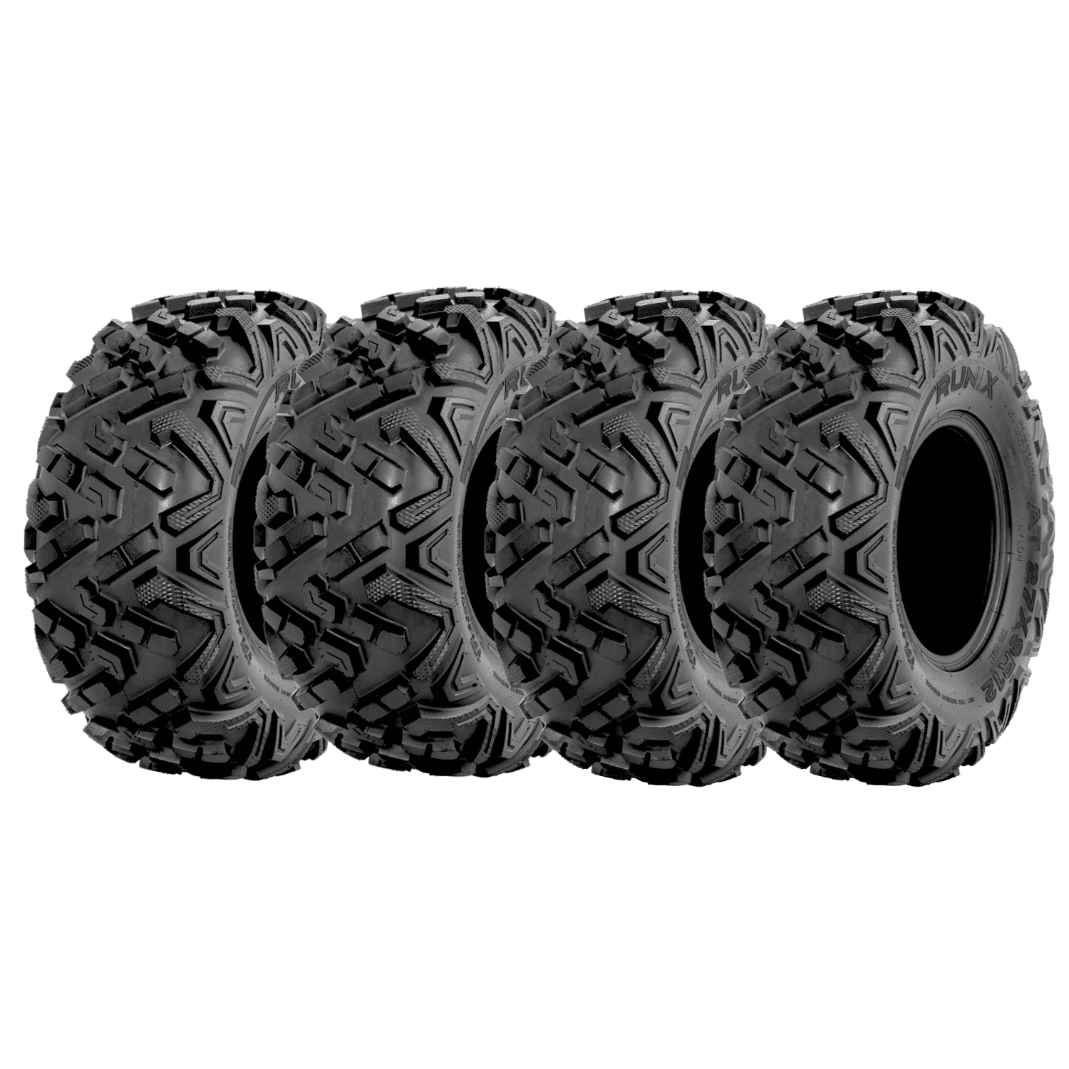 RUNIX ATV UTV Tires, TrailBlazer, 25X8.00-12 Front, 25X10.00-12 Rare ...