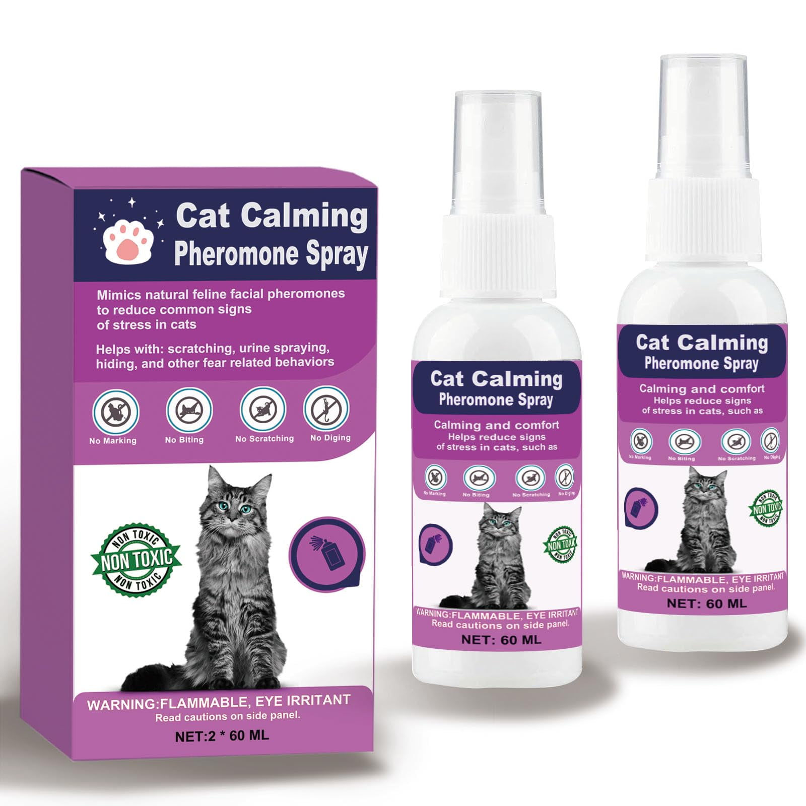 RUNMAT Cat Calming Pheromone Spray - Anti Anxiety Pet Products - Feline ...