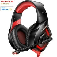 RUNMUS Gaming Headset with Noise Canceling Mic for PS4, Xbox One, PC ...