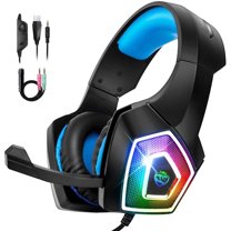 RUNMUS Gaming Headset with Noise Canceling Mic for PS4, Xbox One, PC ...
